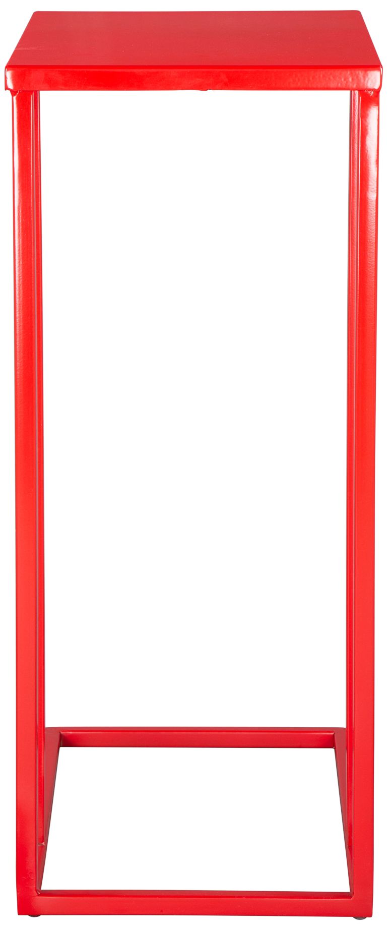 Zuo Atom 16 1/2" Wide Red Metal Rectangular Side Table - #657H1 | Lamps ...
