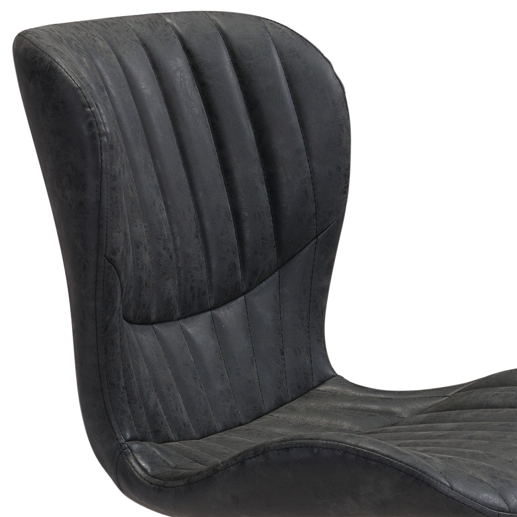 Zuo Gabby Vintage Black Faux Leather Dining Chairs Set of 2 - #551H1 ...