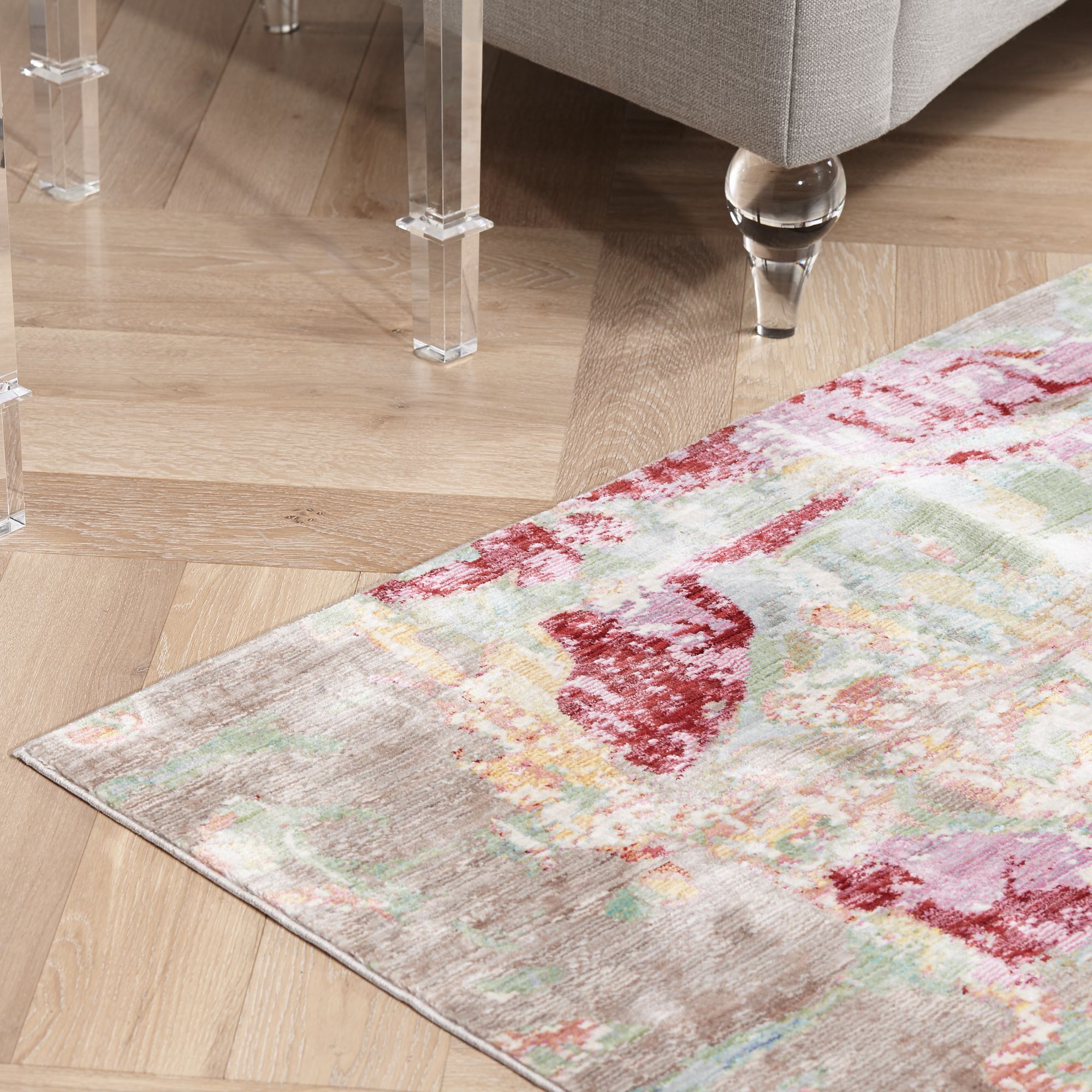 Jaipur Varuna RUG133463 Pale Blue Trellis Area Rug - #13F48 | Lamps Plus