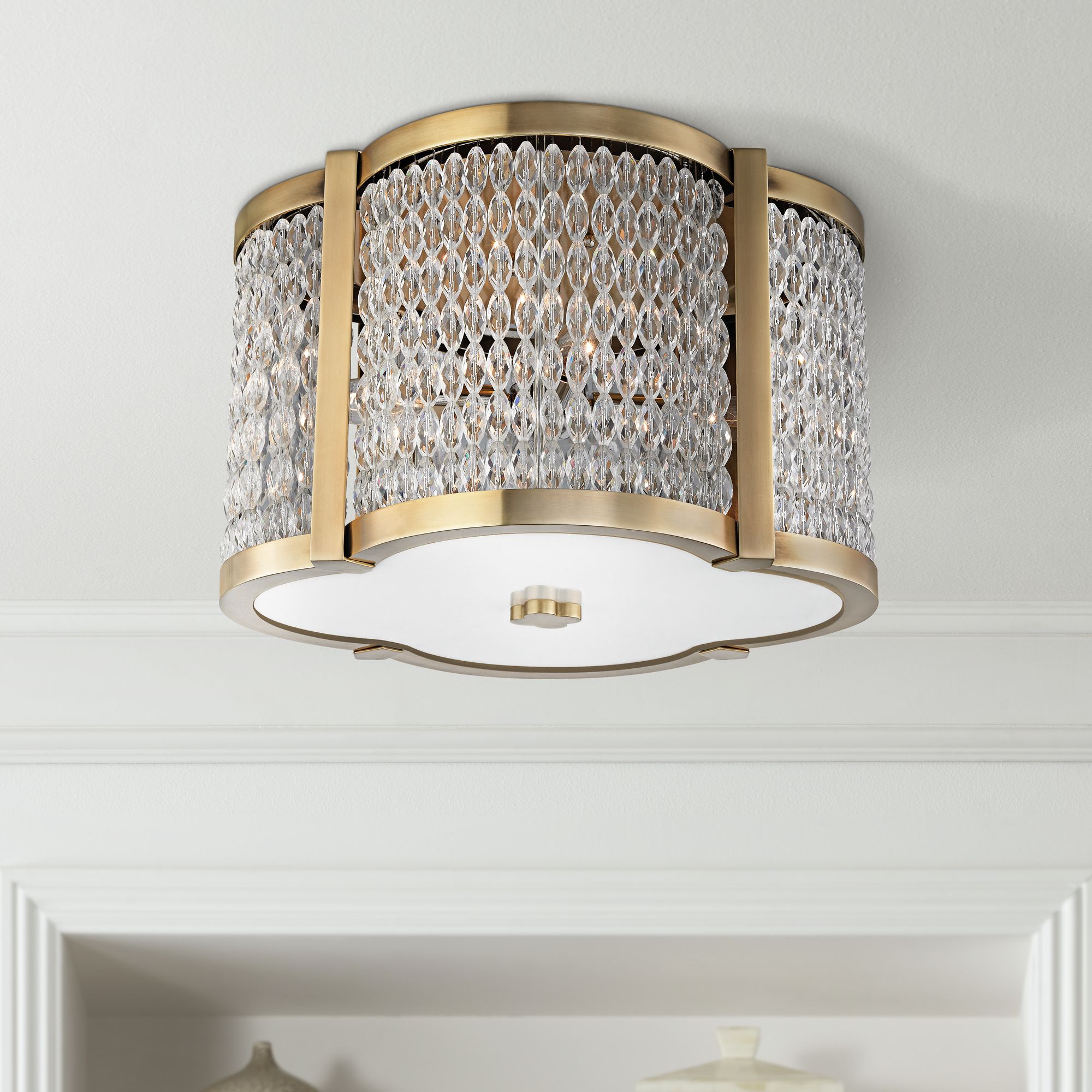 Hudson Valley Infinity 16" Wide Aged Brass Ceiling Light - #45J89 ...