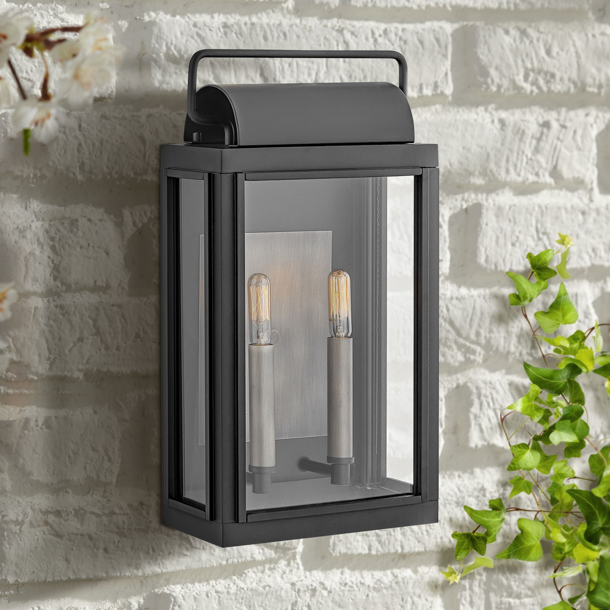 Hinkley Sag Harbor 16 1/2" High Black Outdoor Wall Light - #607D0 ...