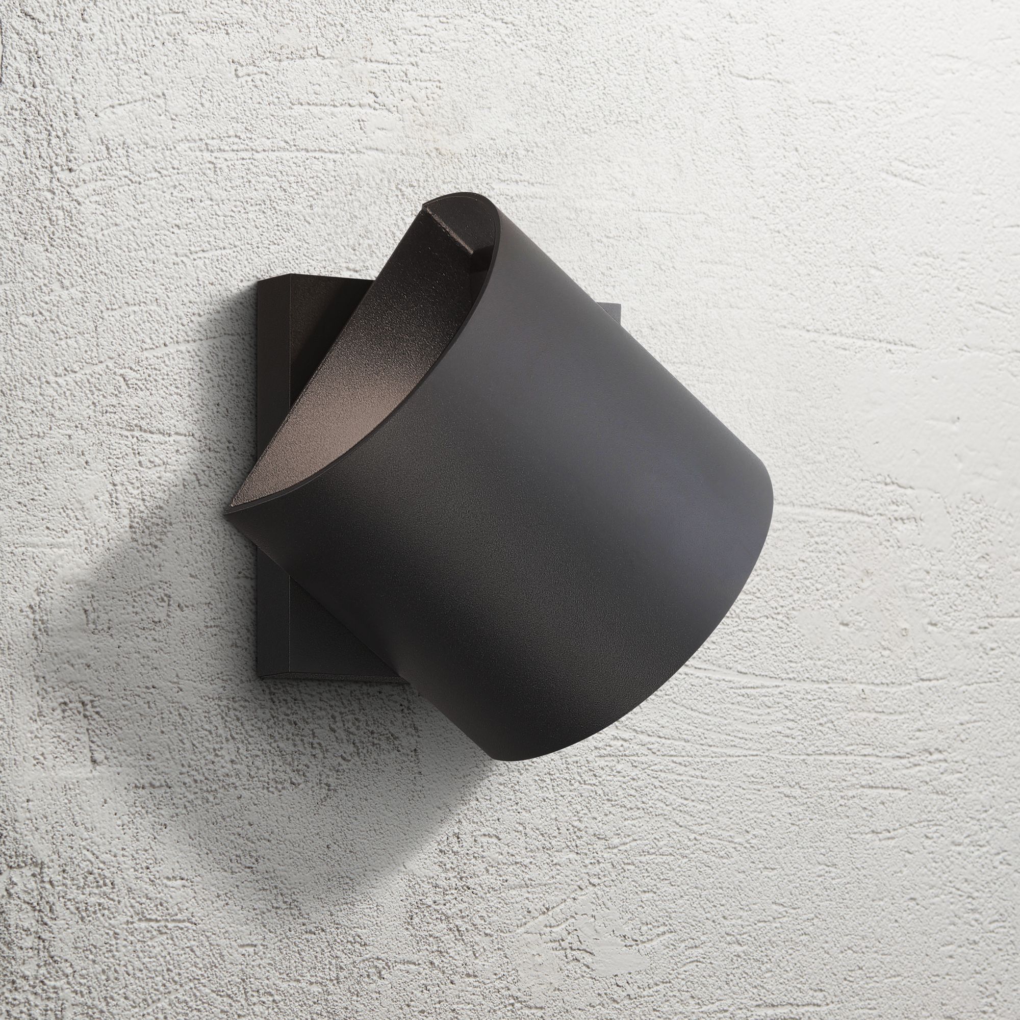 Revolve 4 3/4" High Sand Black LED Outdoor Wall Sconce - #71K73 | Lamps ...