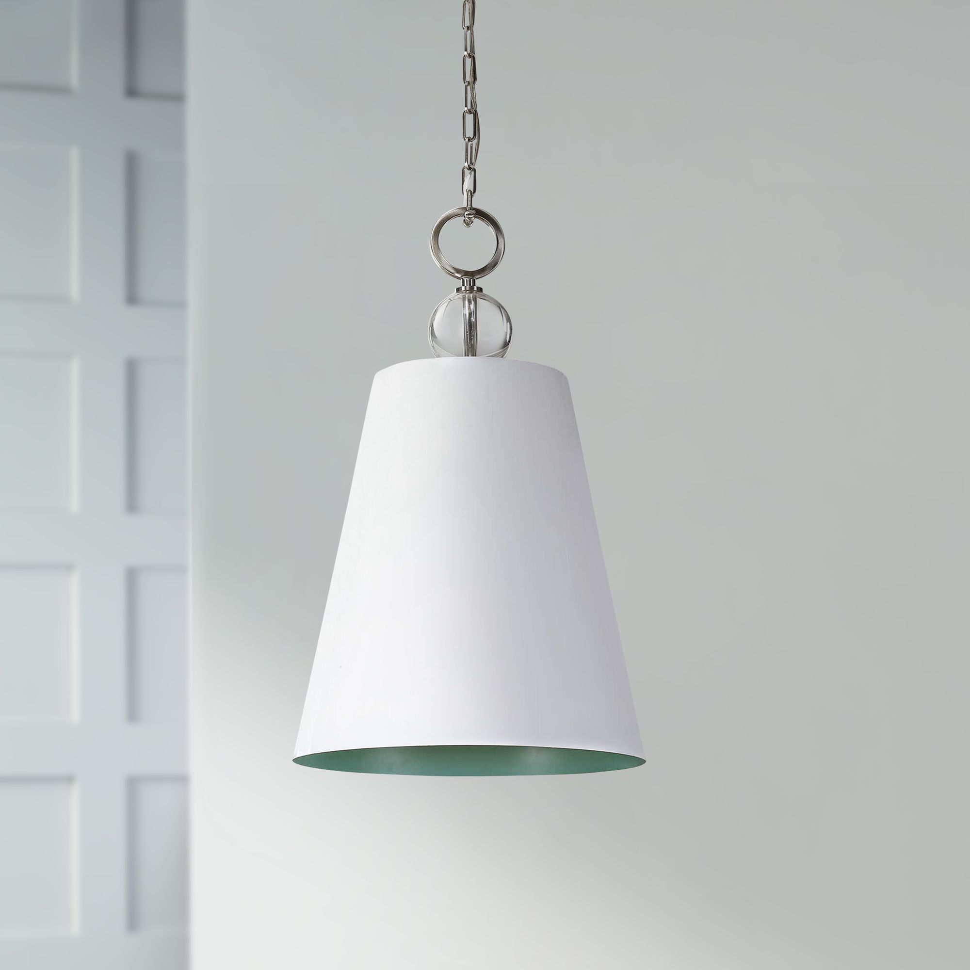 Uttermost Delray White Pendant Light - #84X10 | Lamps Plus