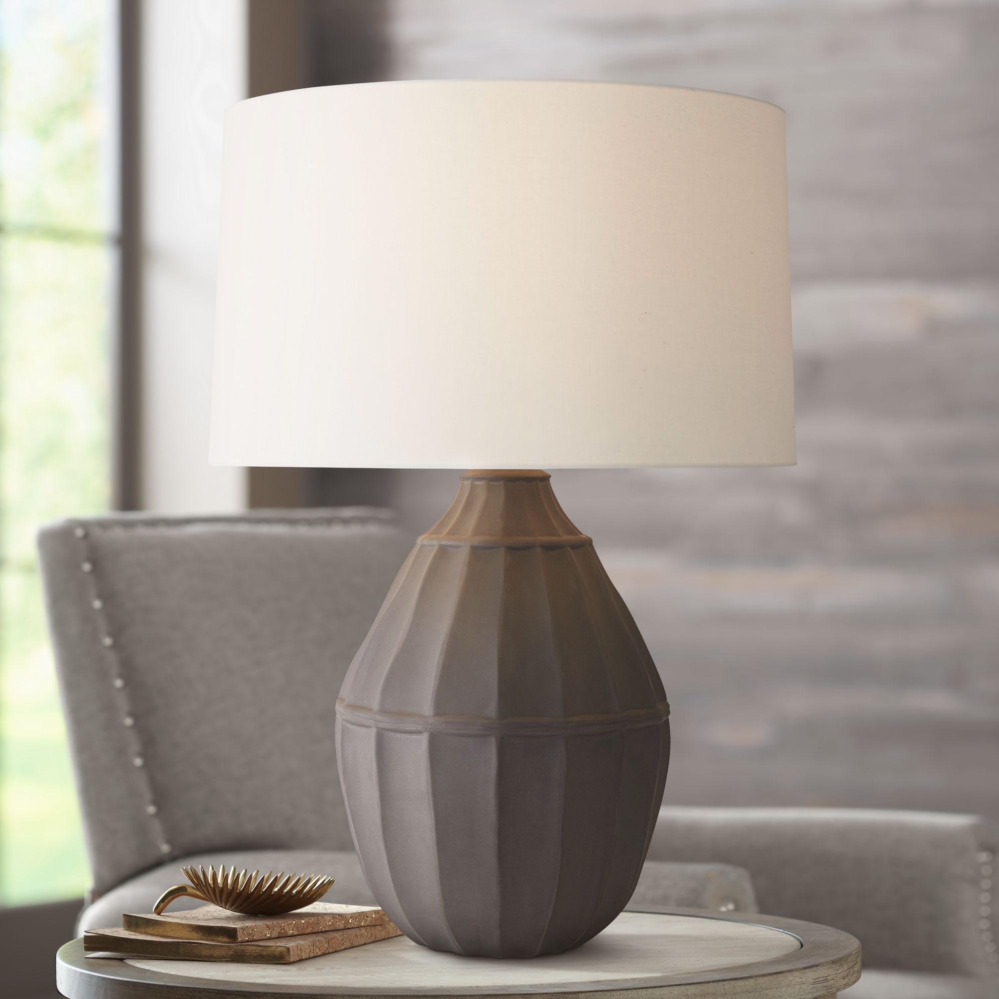 Arteriors Home Tangier Matte Black Ceramic Gourd Table Lamp - #95P90 ...