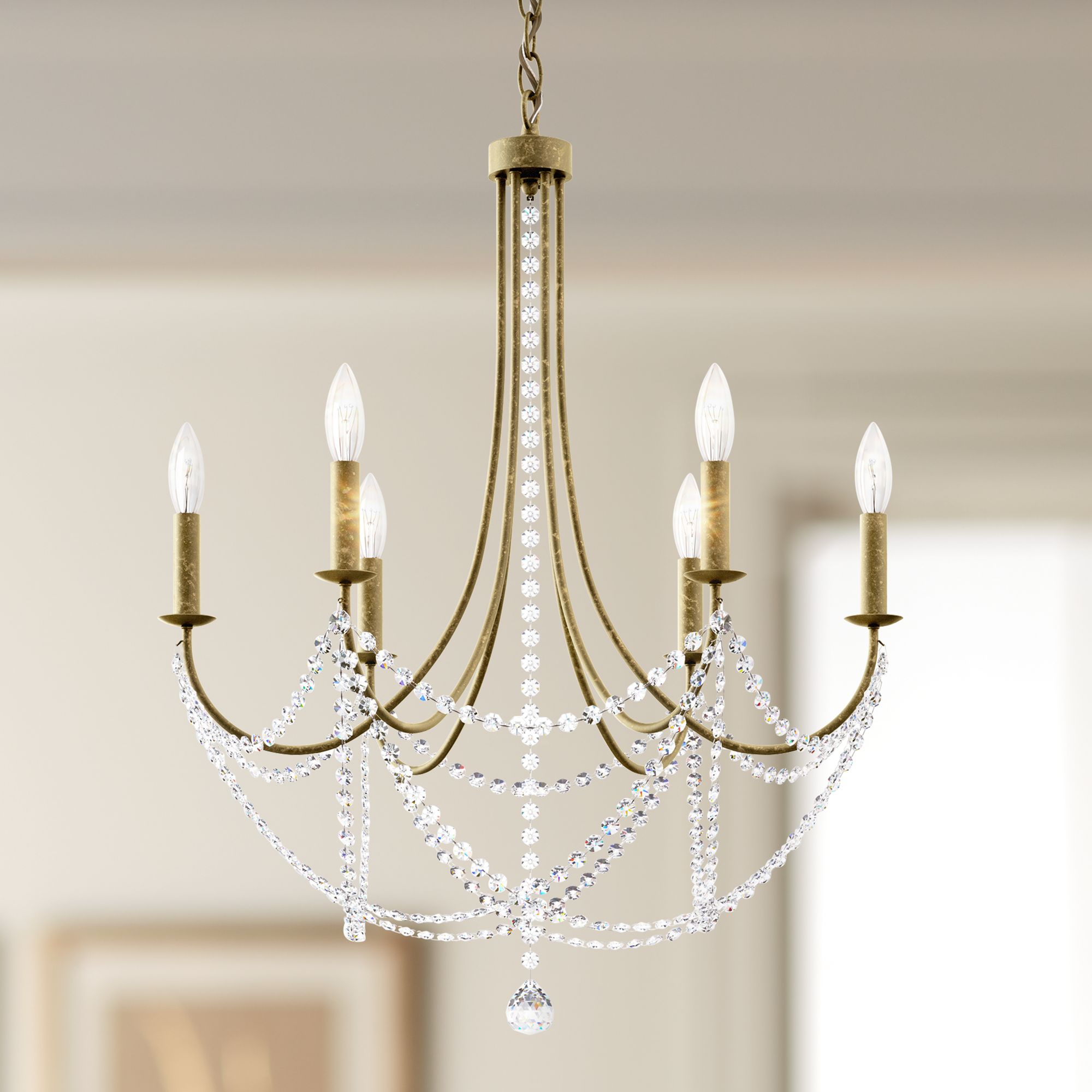 Schonbek Verdana 24" Wide Moonstone 6-Light Pendant Light - #98K76 ...