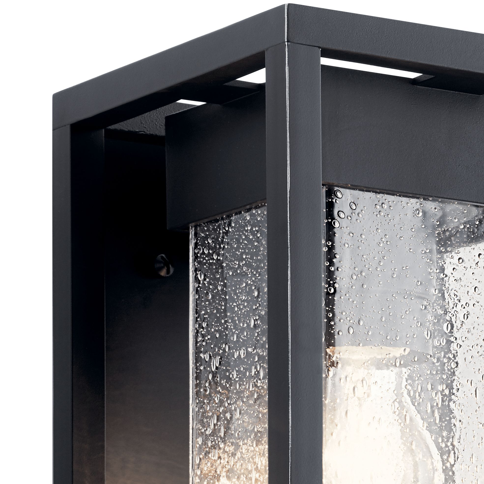 Kichler Mercer 12" High Black Silver Outdoor Wall Light - #045N0 ...