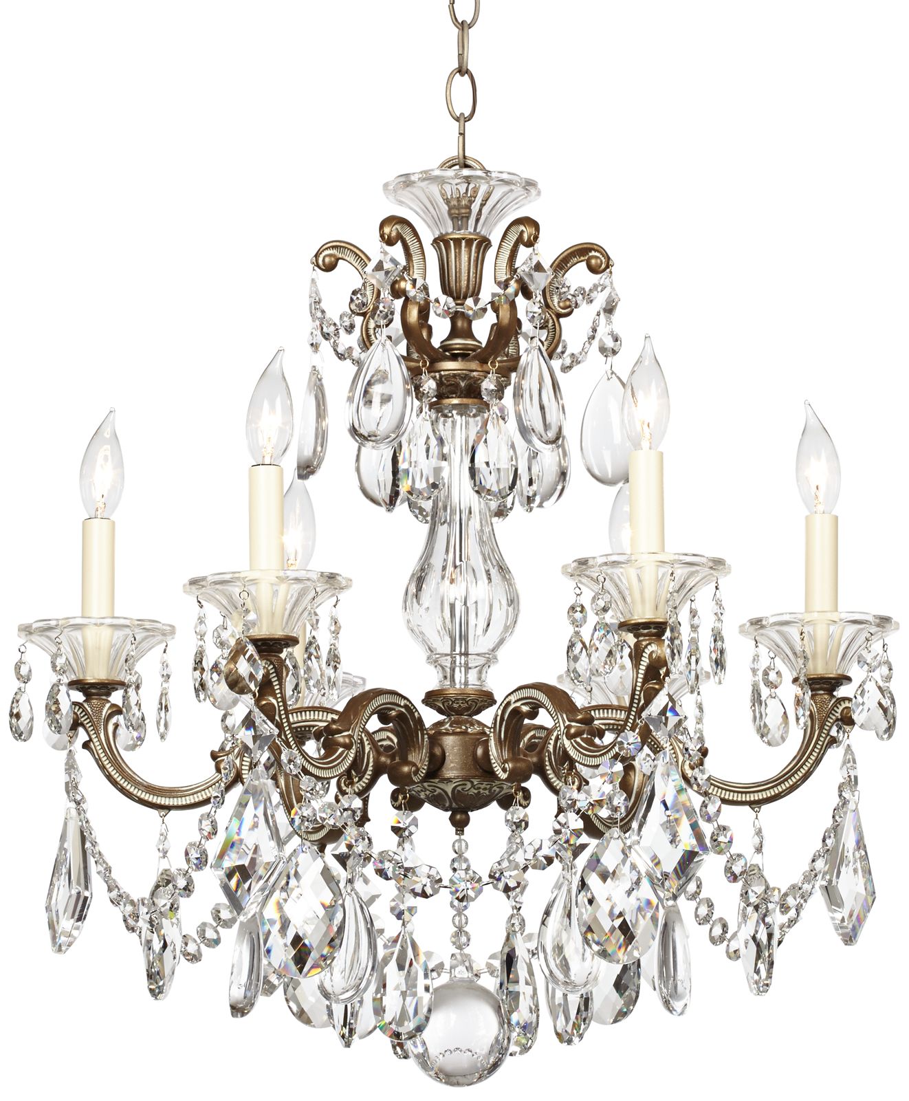 Schonbek La Scala 23" Wide Six-Light Crystal Chandelier - #07569 ...