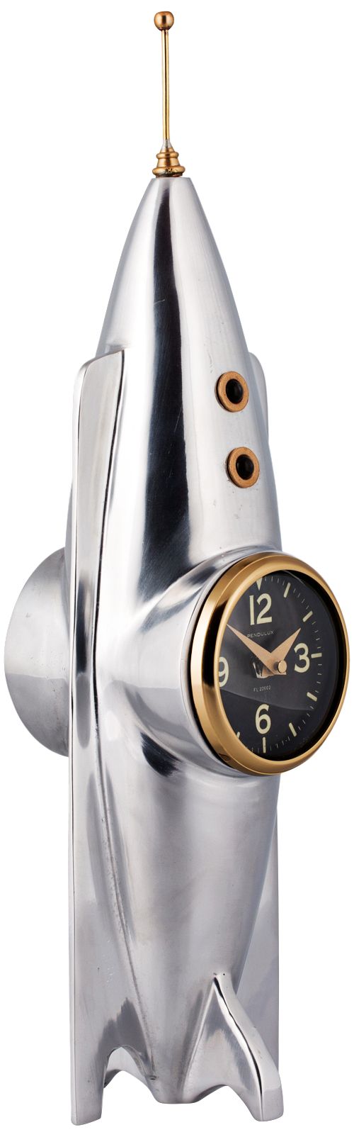 Rocket Ship 16 1/2" High Space Age Table Clock - #11V55 | Lamps Plus