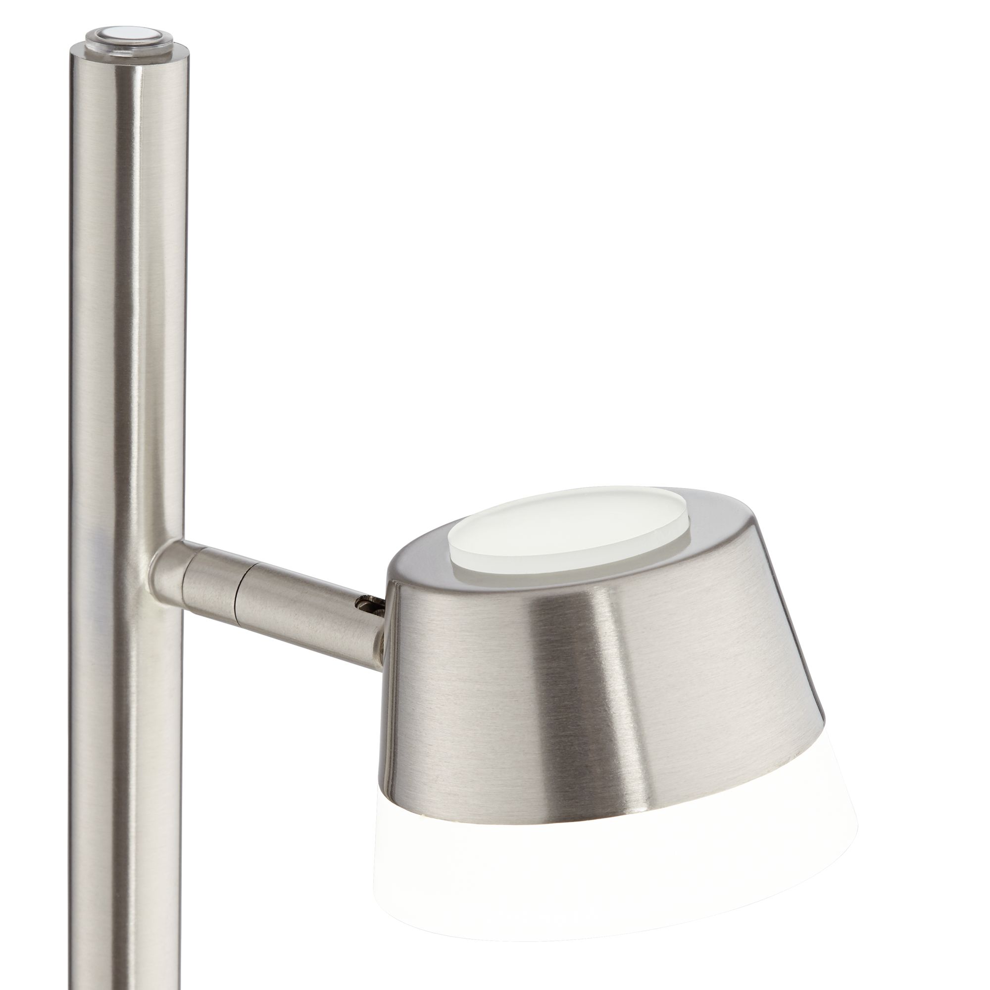 Merlin Satin Nickel Trac Tree 3-Light LED Floor Lamp - #18P50 | Lamps Plus