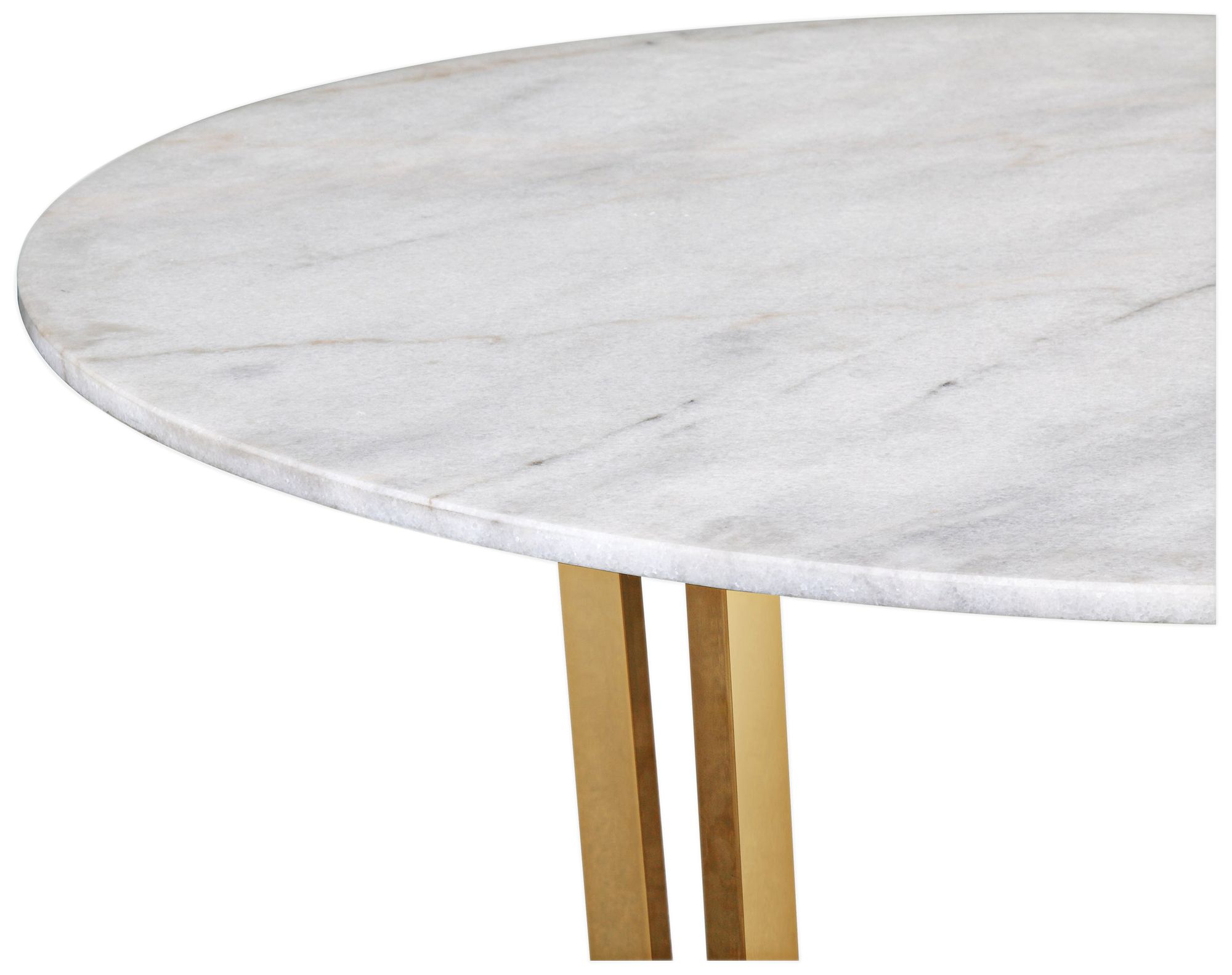 Maxim 47 1/4" Wide Gold and White Marble Modern Dining Table - #19X01 ...