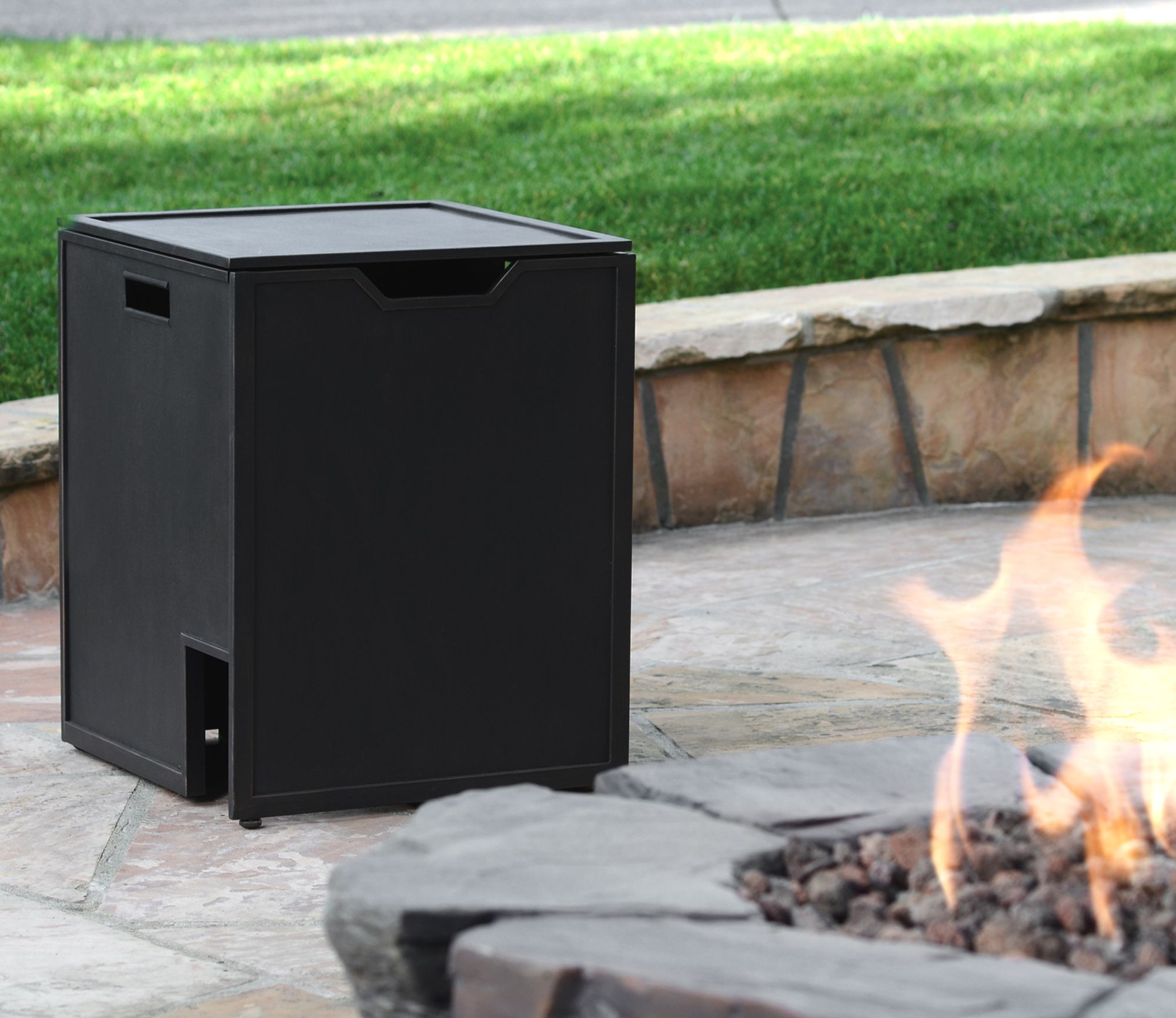 Covert Steel Propane Tank Hideaway for Fire Pits or Grills - #1R411 ...