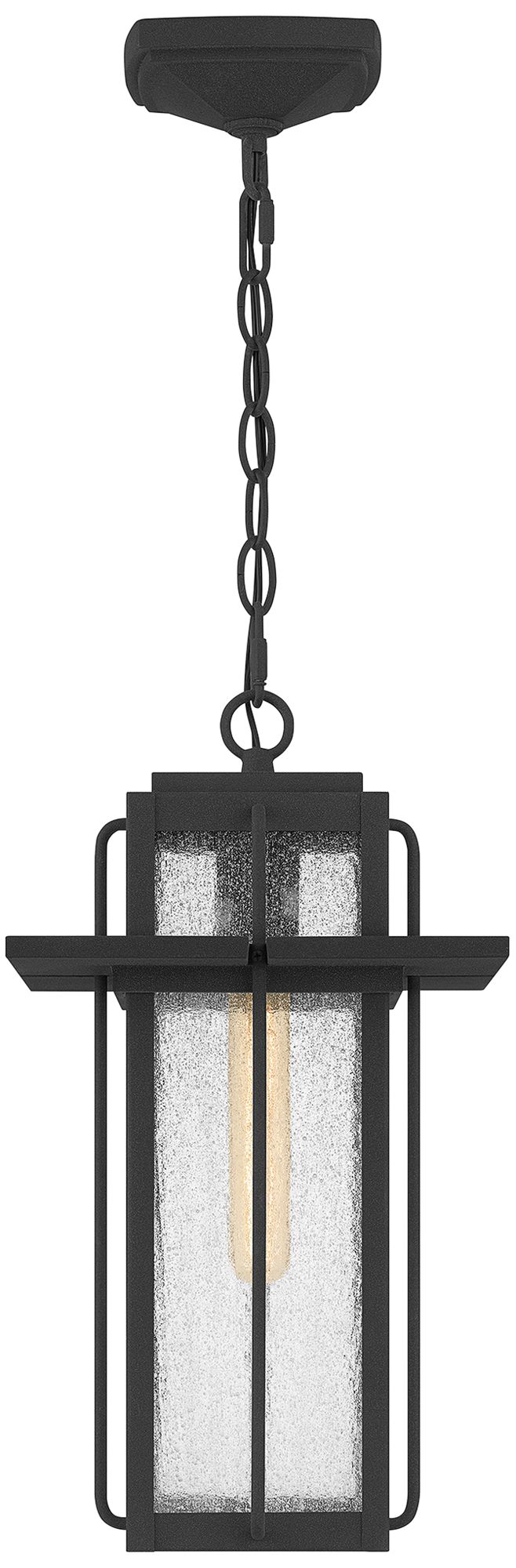 Quoizel Randall 15 3/4" High Mottled Black Outdoor Hanging Light ...
