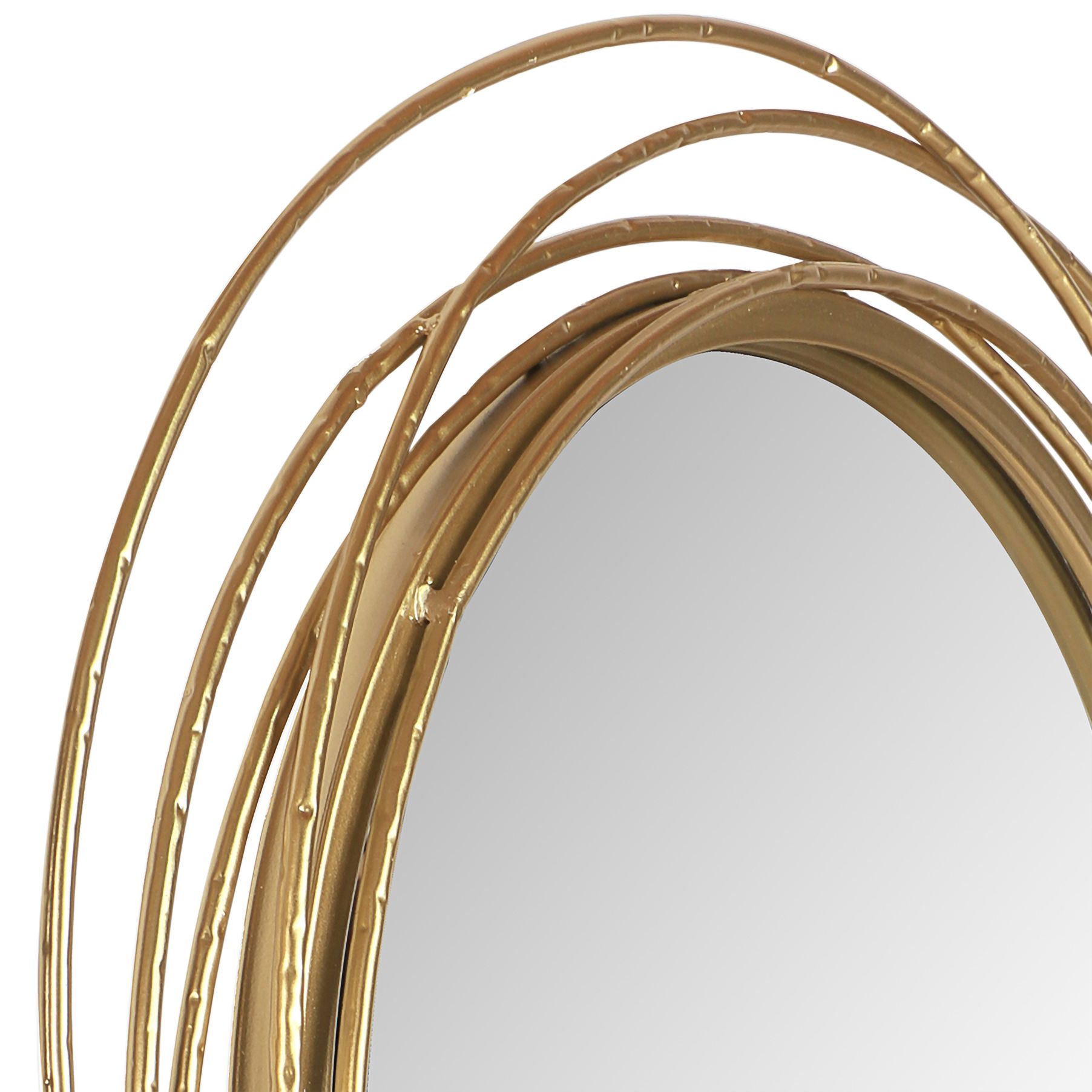Northwood Gold Rings 27 1/2" Round Metal Wall Mirror - #281A0 | Lamps Plus