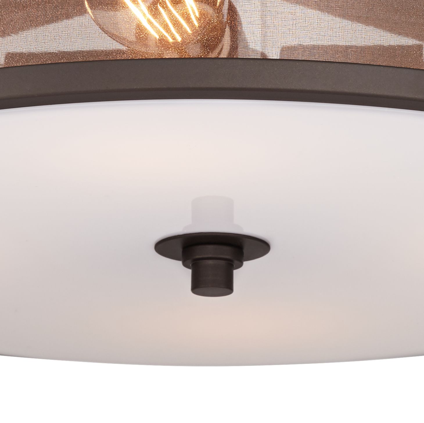 Possini Euro Nadia Bronze and Organza 4-Light Ceiling Light - #38M27 ...