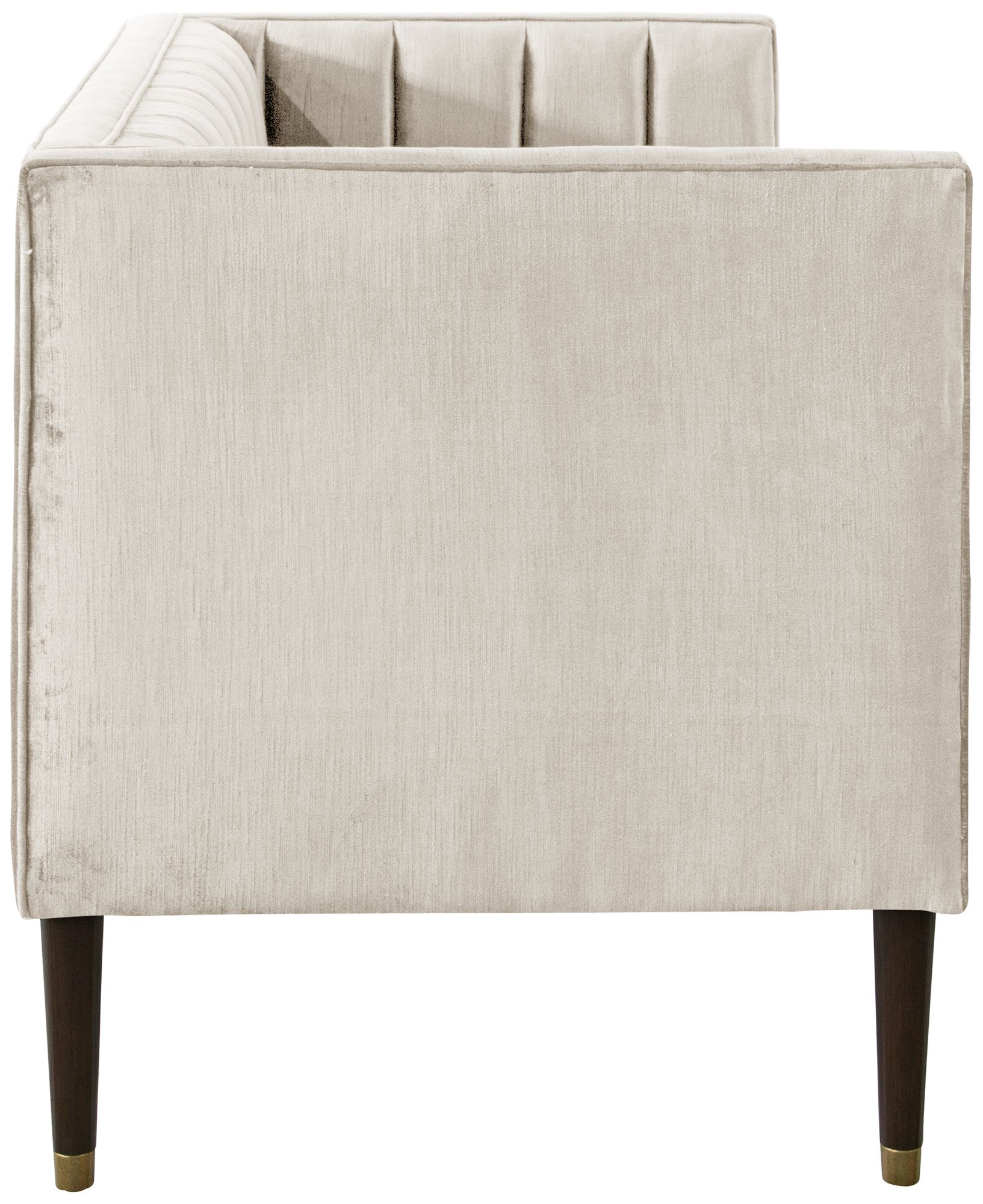 Lauren Majestic Oyster Fabric Settee with Channel Seams - #39K21 ...