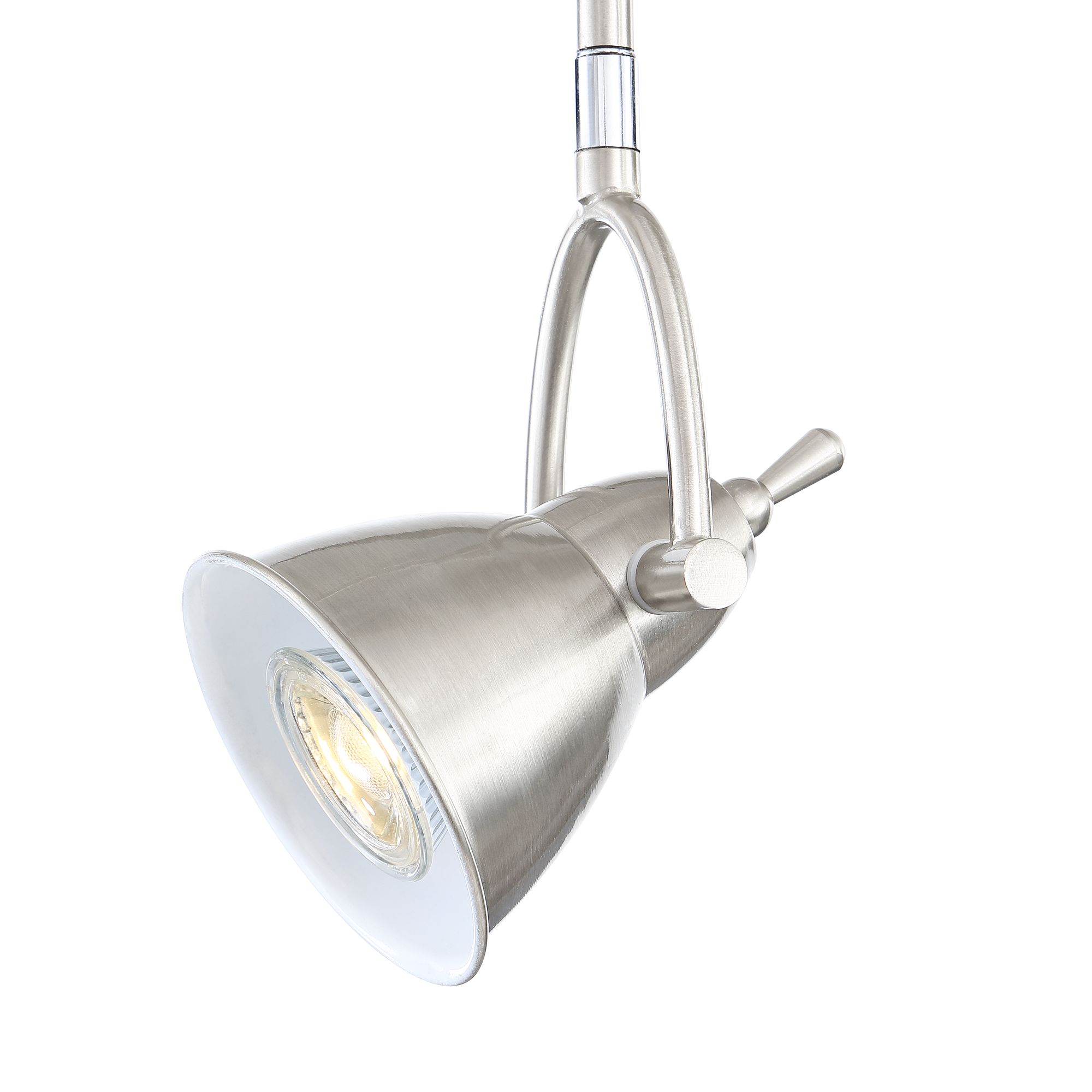 Swell 6-Light Brushed Nickel Bell LED Track Fixture - #40G50 | Lamps Plus