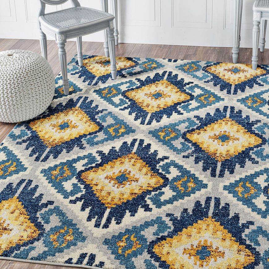 Abigail Tinley Midnight Blue Area Rug - #42W62 | Lamps Plus
