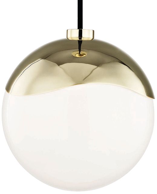 Mitzi Ella 7 1/2" Wide Polished Brass Modern Luxe Mini Pendant - #45N11 ...