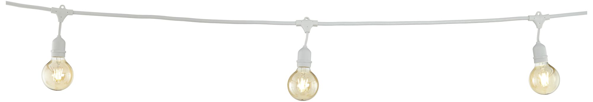 Tivoli Commercial 24-Light White LED String Light Set - #46C97 | Lamps Plus