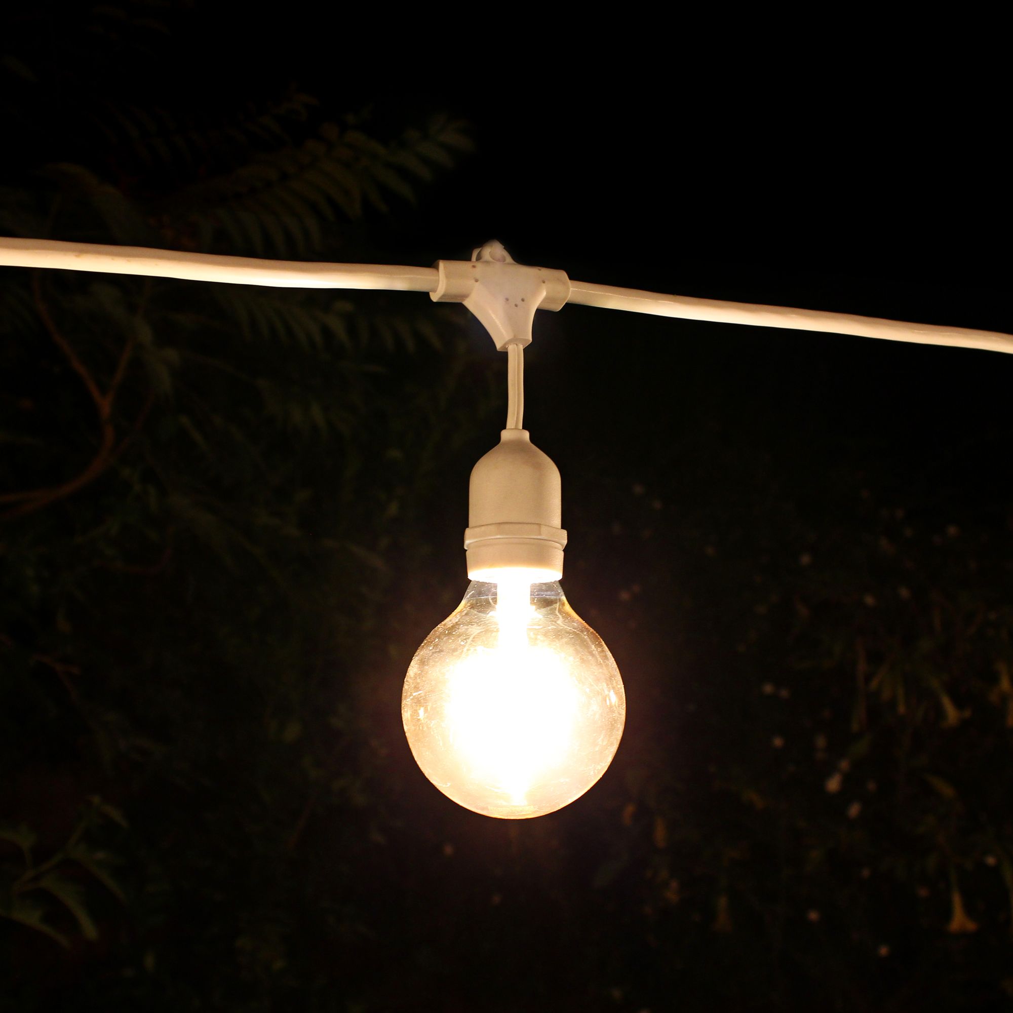 Tivoli Commercial 24-Light White LED String Light Set - #46C97 | Lamps Plus