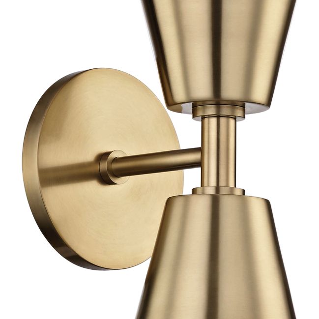 Mitzi Cora 19" High Aged Brass 2-Light Wall Sconce - #46D14 | Lamps Plus