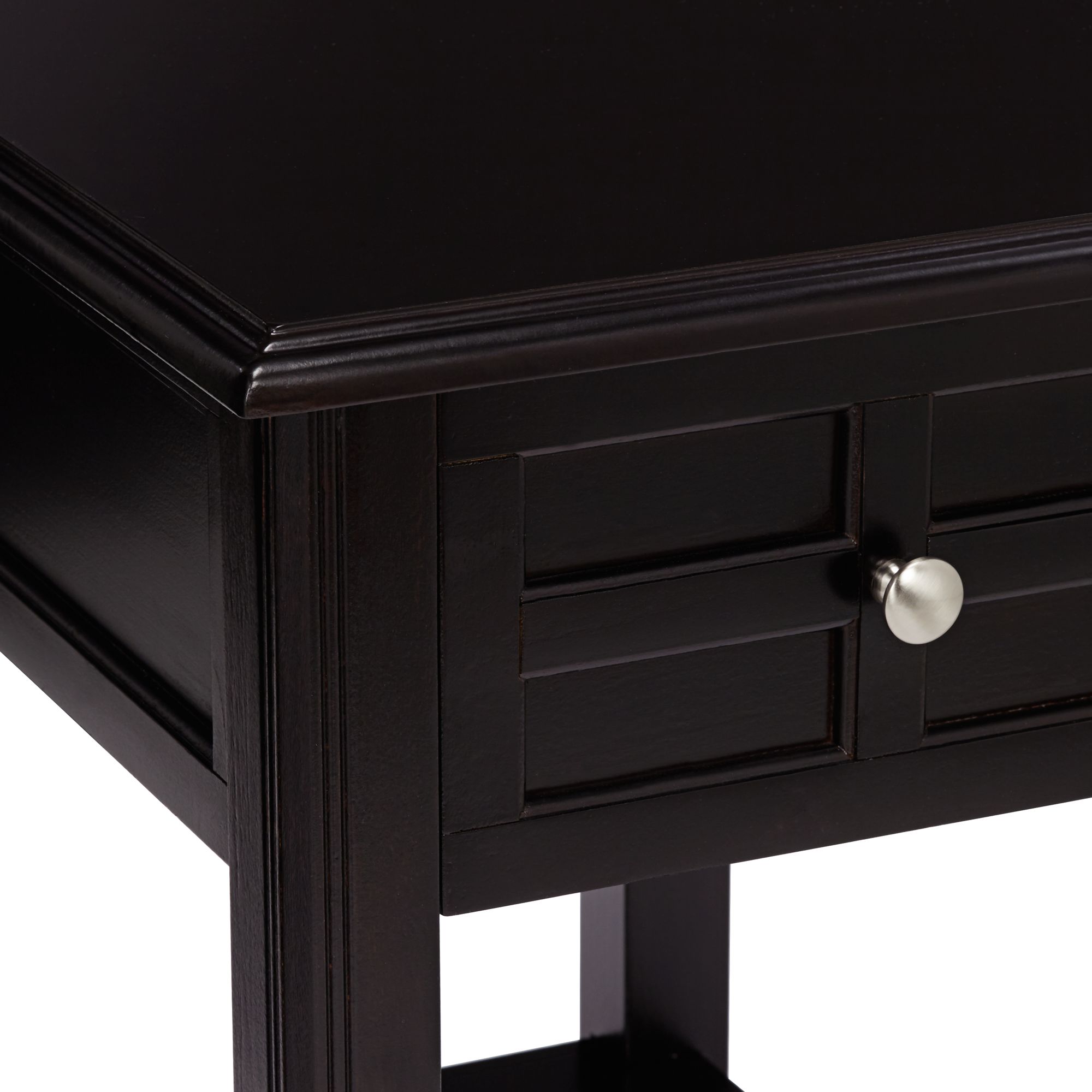 Carrier 18" Wide Dark Espresso 1-Drawer Chairside End Table - #46M39 ...