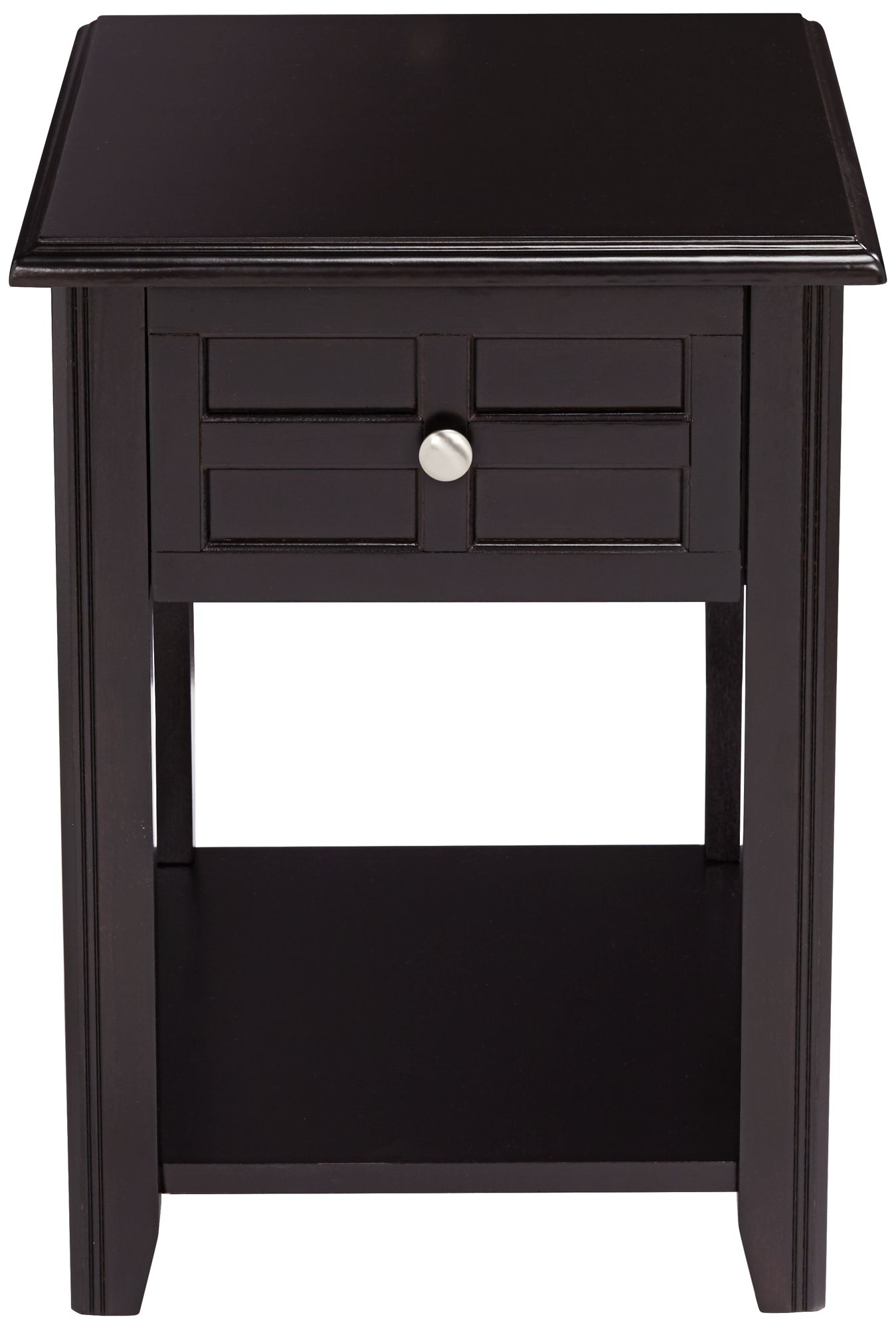 Carrier 18" Wide Dark Espresso 1-Drawer Chairside End Table - #46M39 ...