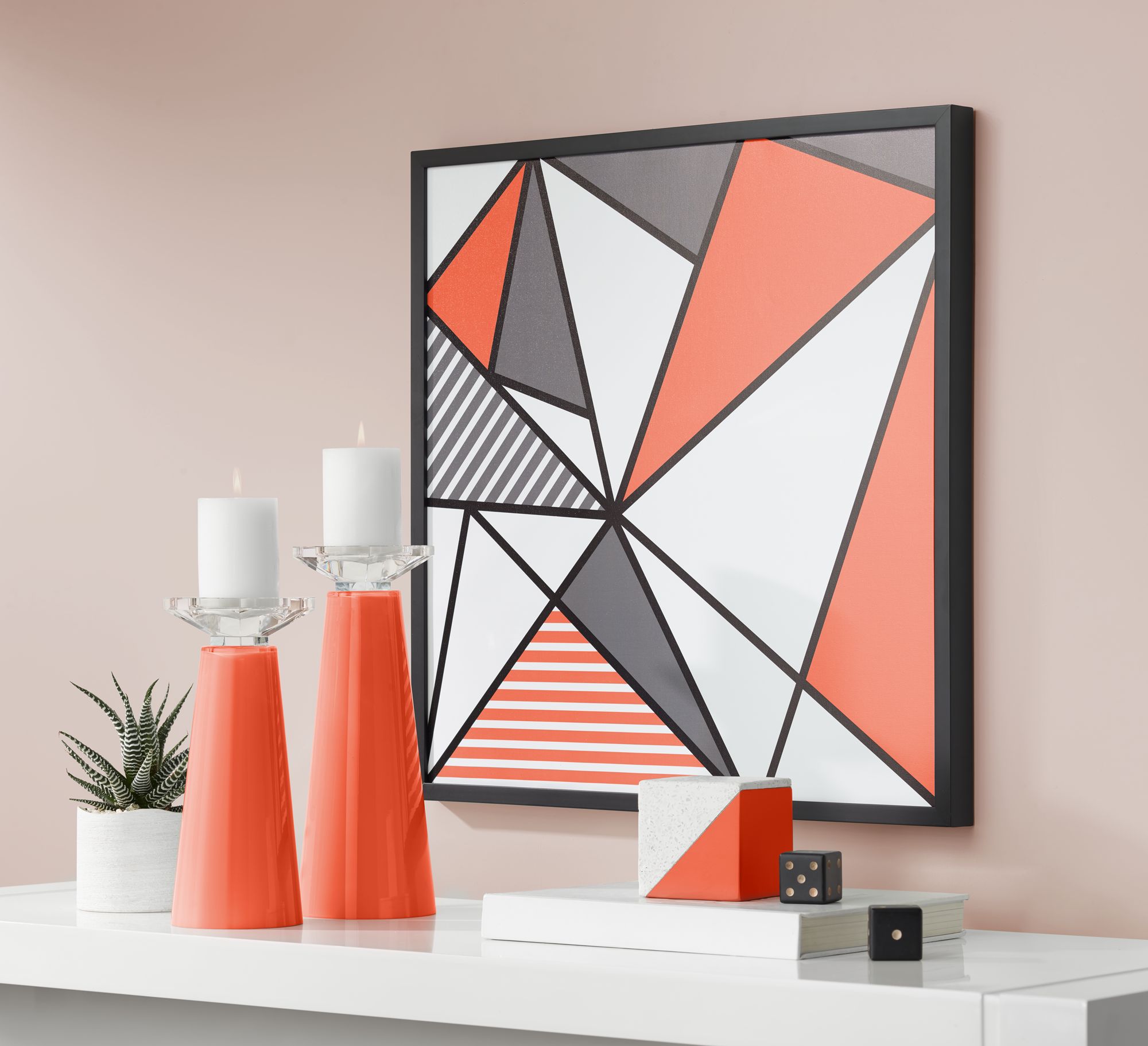 Meghan Daredevil Glass Pillar Candle Holders Set of 2 - #53J30 | Lamps Plus