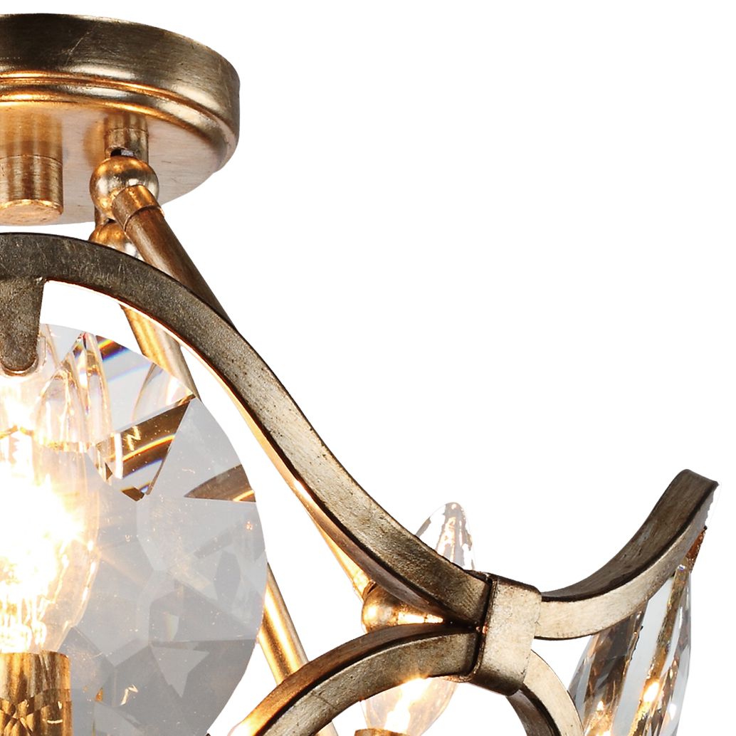 Quincy 16" Wide Distressed Twilight 4-Light Ceiling Light - #55N60 ...