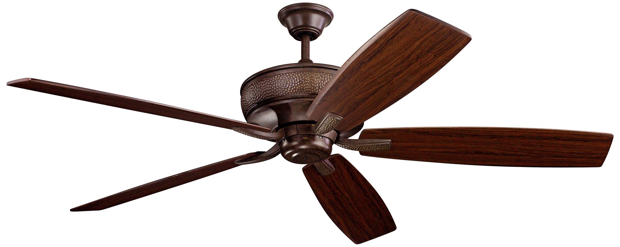 70" Kichler Monarch Tannery Bronze Large Ceiling Fan with Wall Control ...
