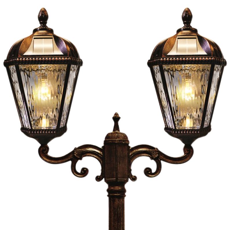 Royal Bulb 89" High Brushed Bronze Solar LED Outdoor Post Light ...
