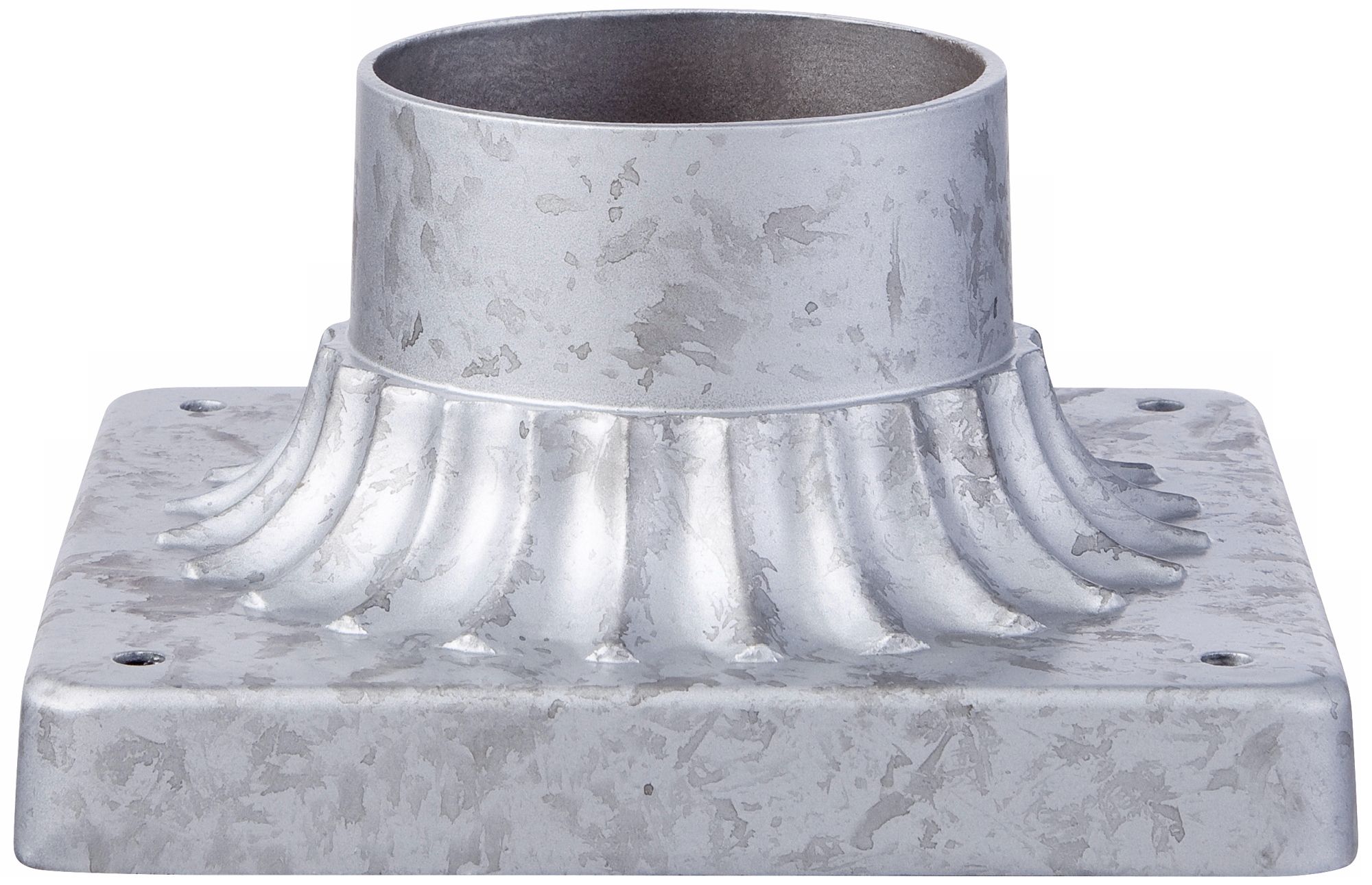 Franklin Park Galvanized Steel Post Mount Adaptor - #5H494 | Lamps Plus