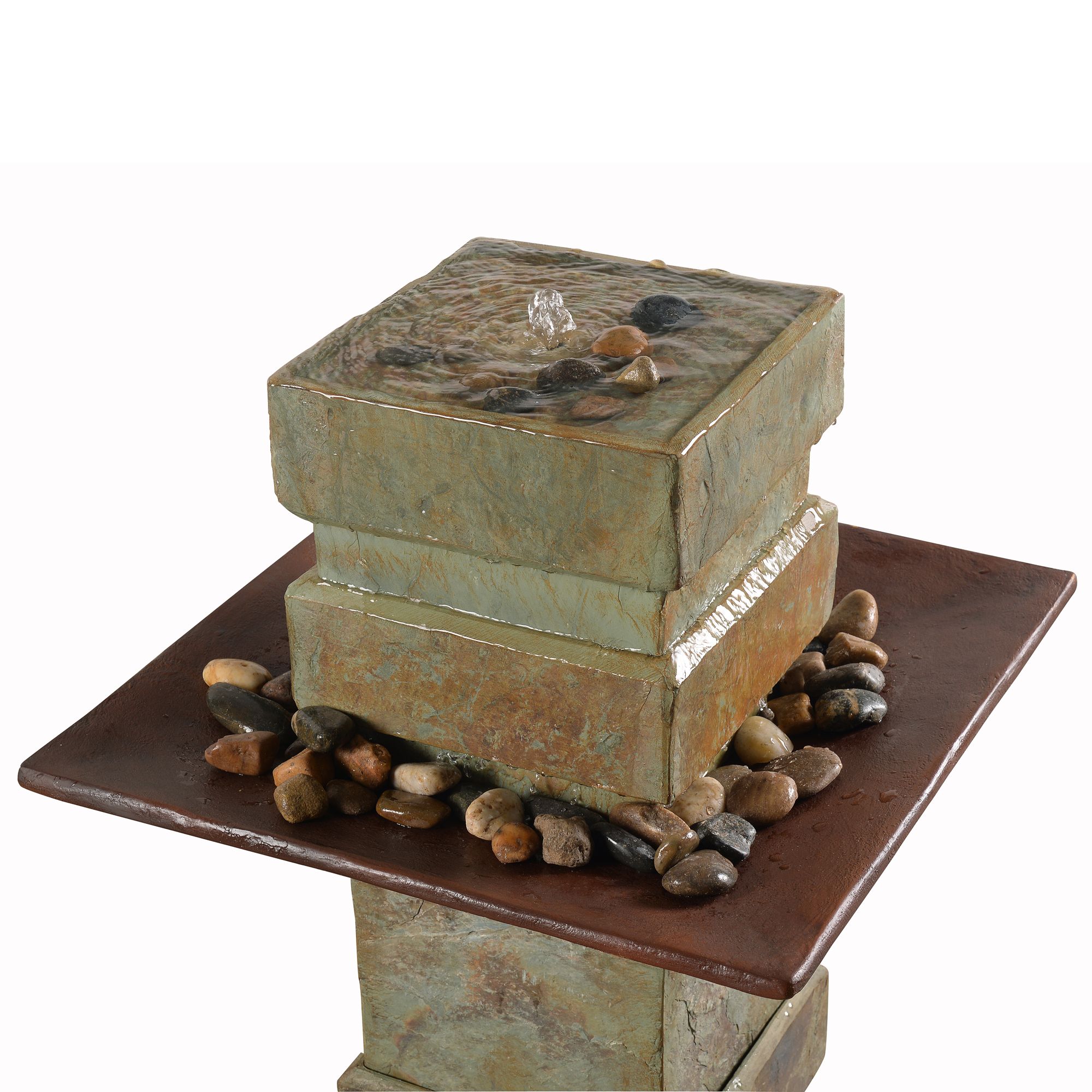 Pilaster Post 33" High Slate Indoor-Outdoor Bubbler Fountain - #66K62 ...