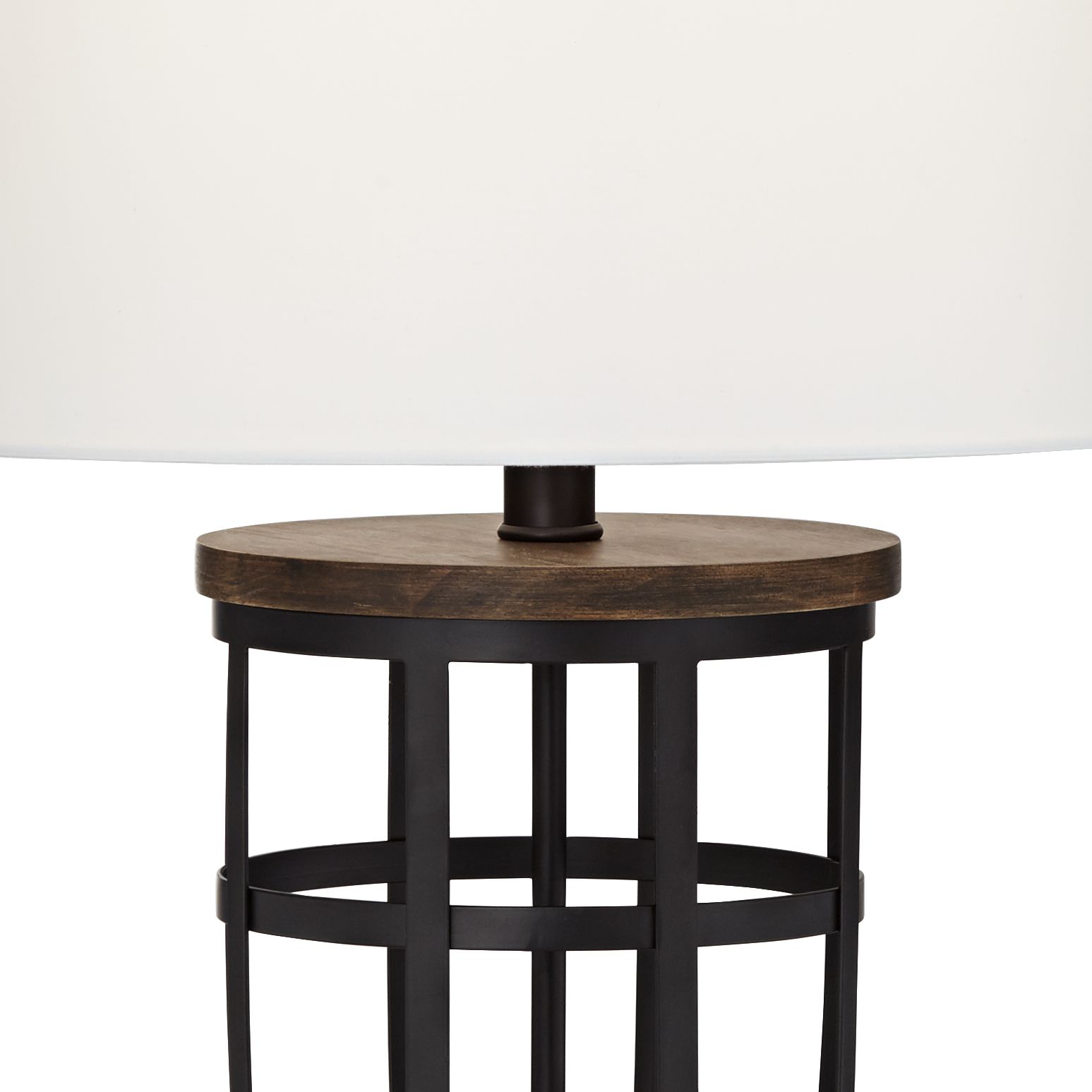 Woodman Black Metal Cage Table Lamp - #67K81 | Lamps Plus