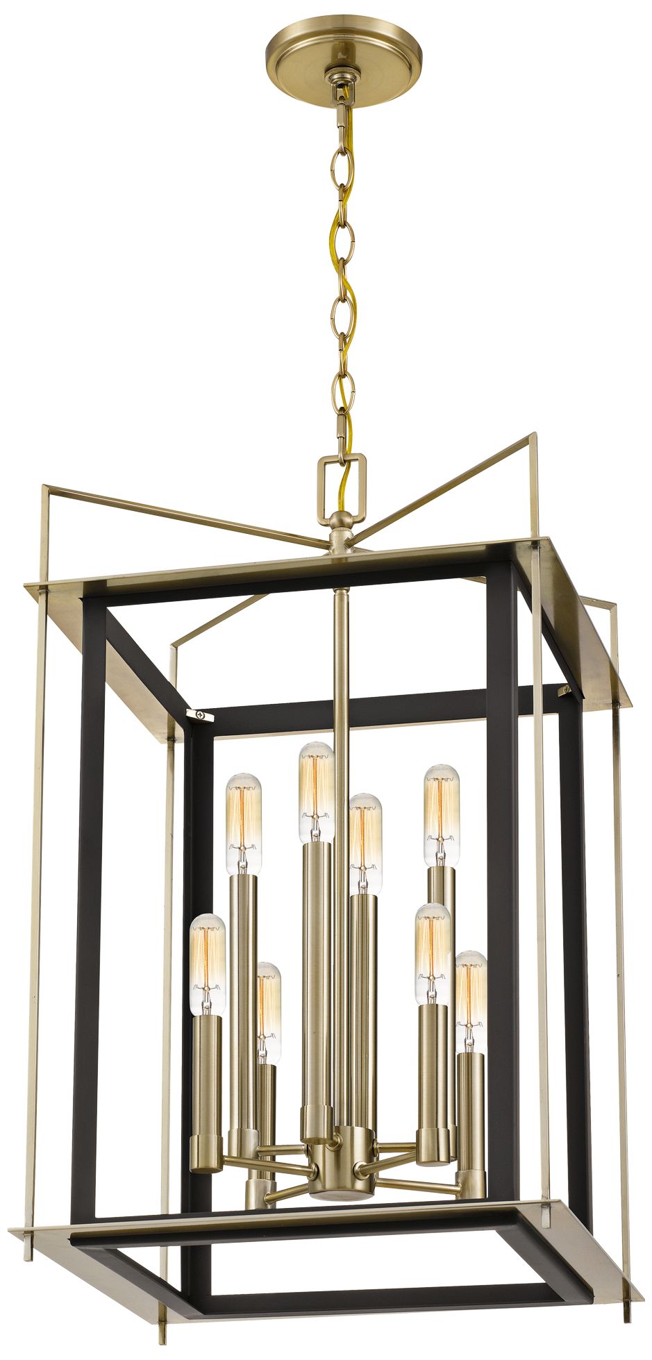 Architect 16"W Western Bronze 8-Light Foyer Pendant - #67R72 | Lamps Plus