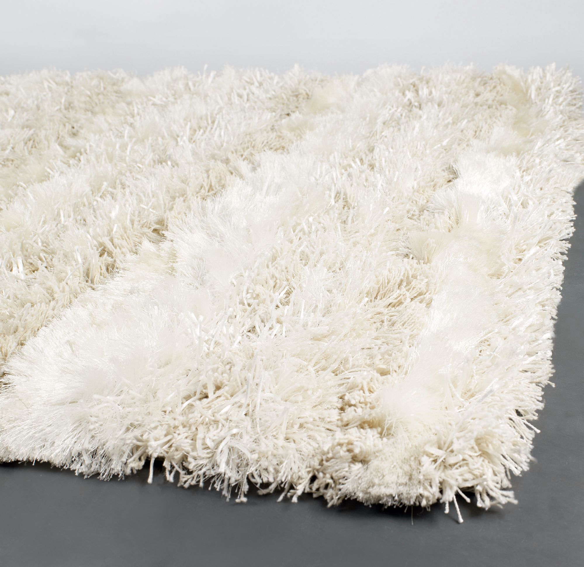Chandra Kapaa KAP15501 Cream Shag Rug - #6M008 | Lamps Plus