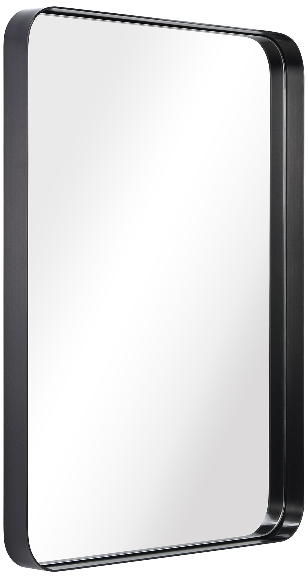 Ultra Brushed Black 22" x 30" Rectangular Framed Wall Mirror - #701A1 ...