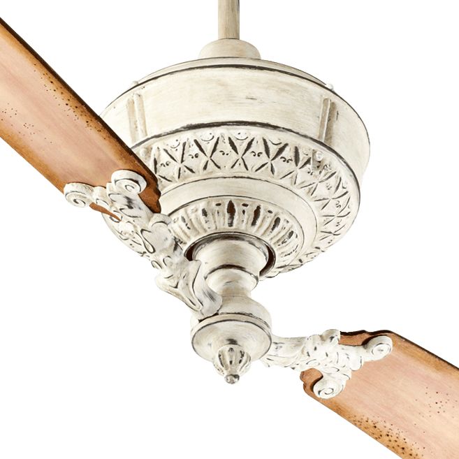 68" Quorum Turner White Two Blade Ceiling Fan with Wall Control ...