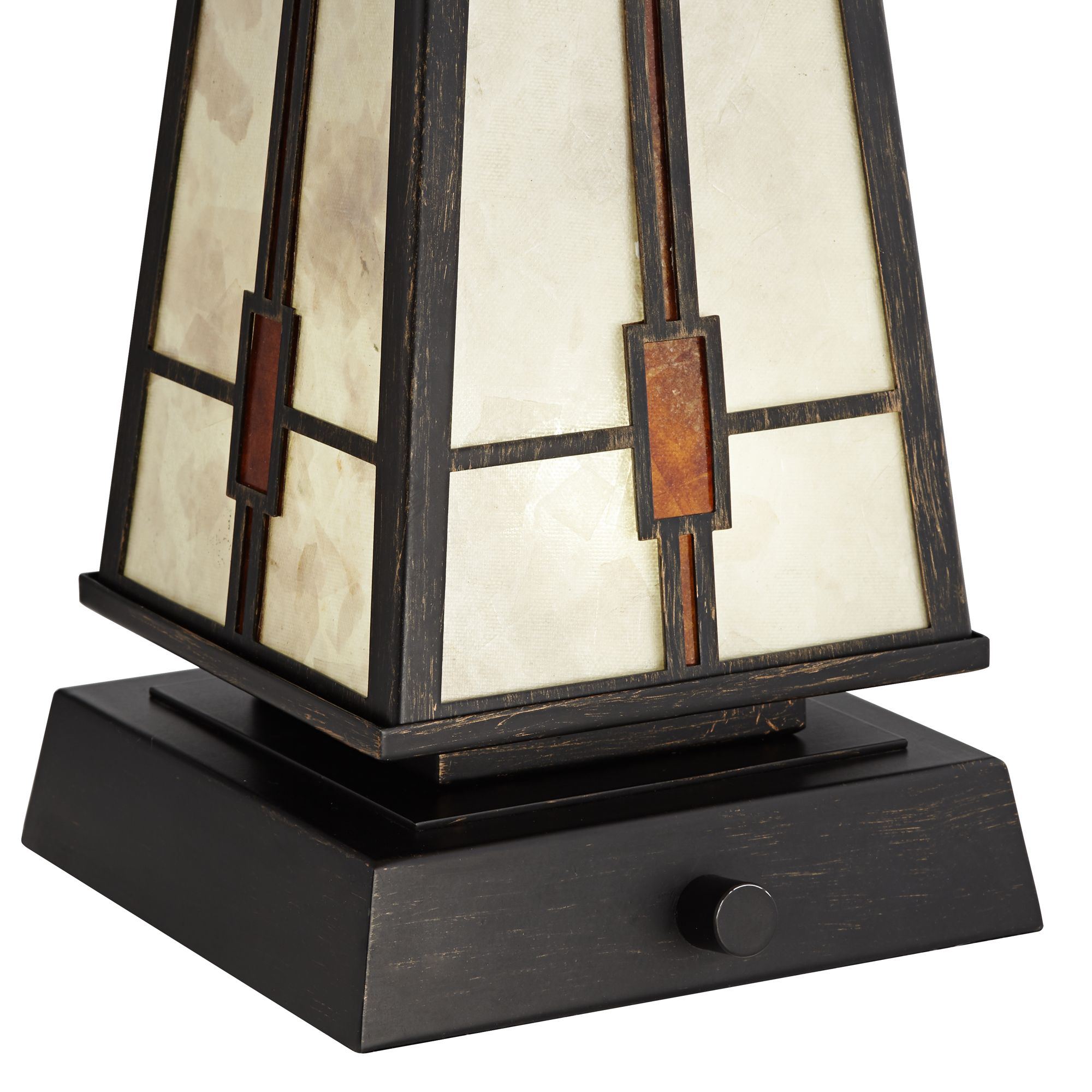 Winston Mica Farmhouse Table Lamp with LED Night Light - #72N43 | Lamps ...