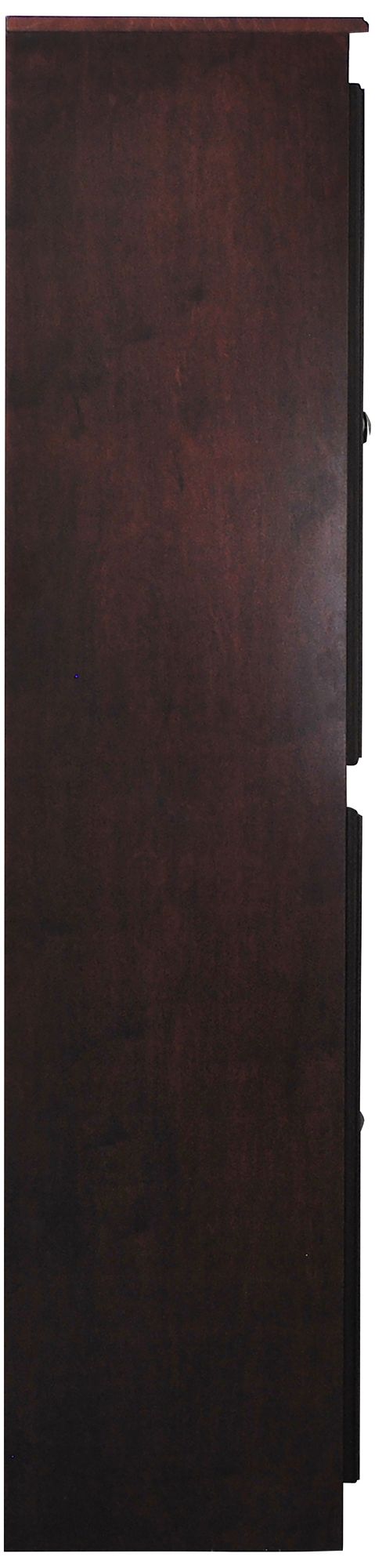 Concepts in Wood 72" High Cherry Wood 5-Shelf Storage Cabinet - #744M0 ...