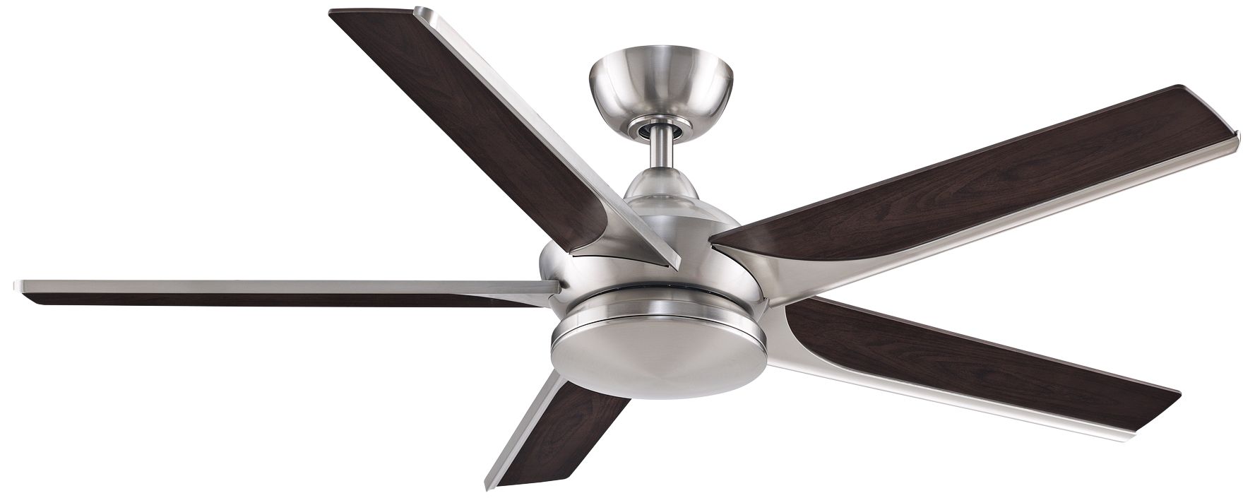56" Fanimation Subtle Brushed Nickel LED Damp Ceiling Fan - #74F45 ...