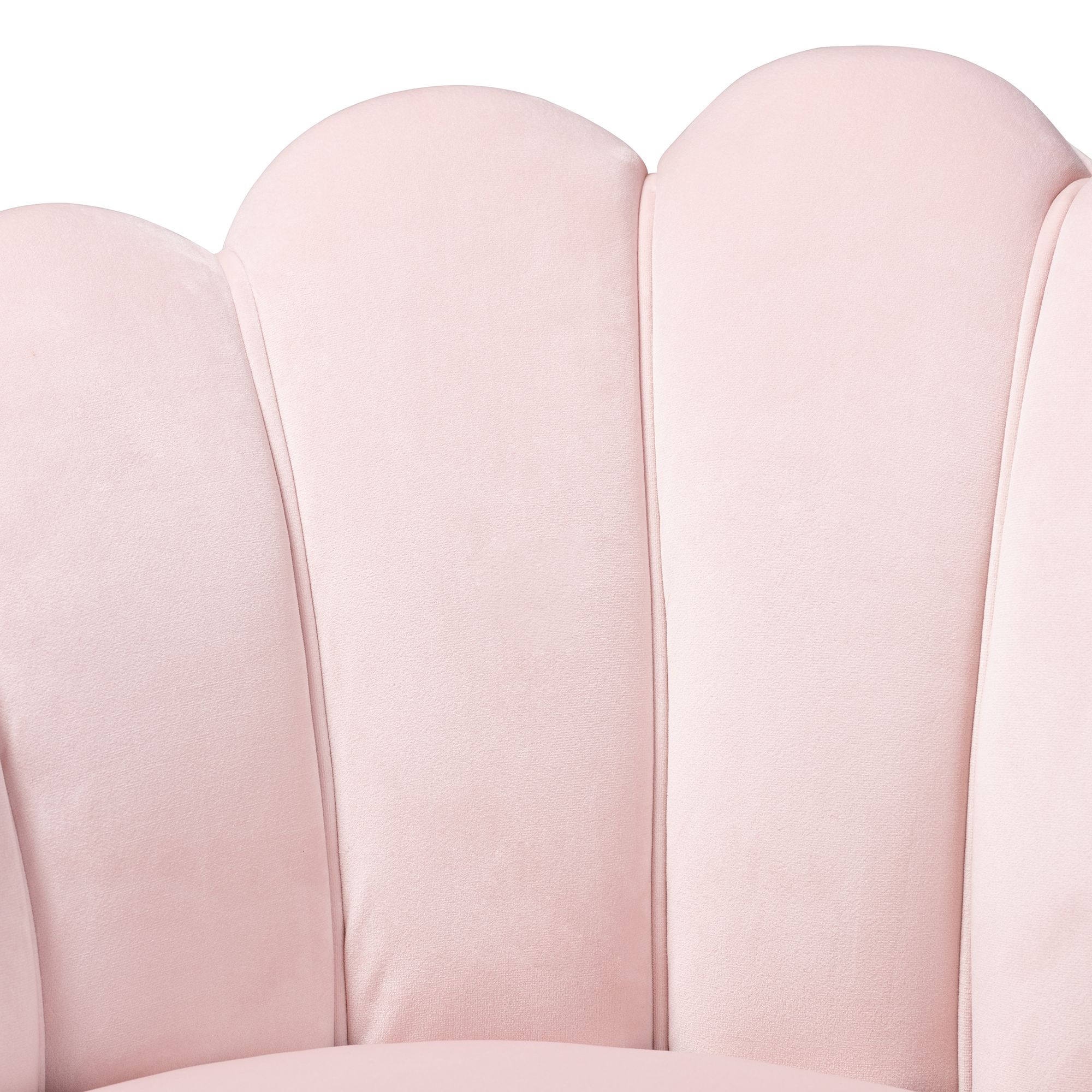 Baxton Studio Cosette Light Pink Seashell Accent Chair - #74N53 | Lamps ...