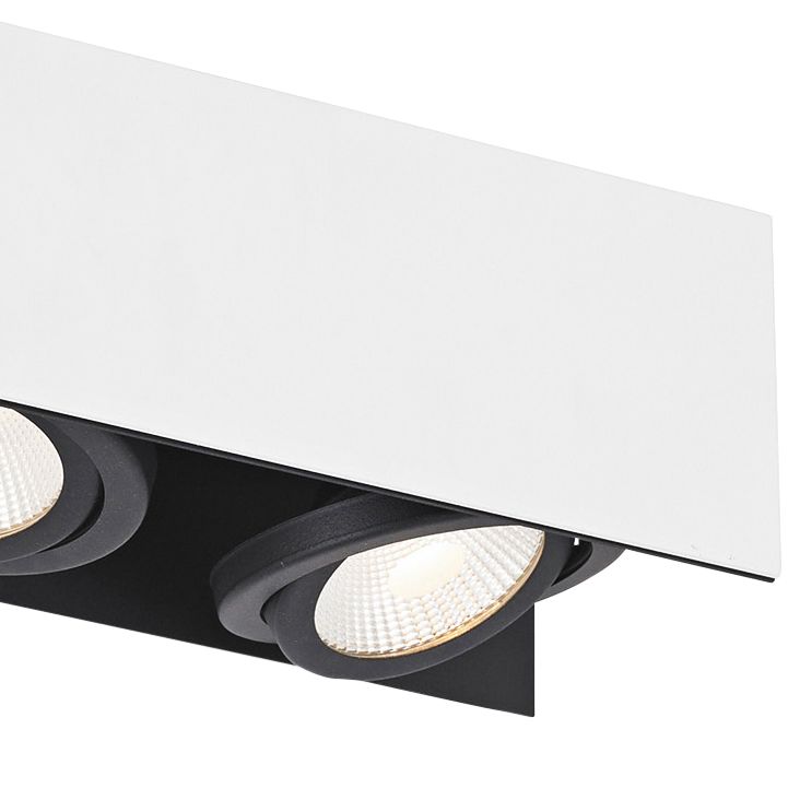 Eglo Vidago 3-Light White and Black LED Track Fixture - #74T30 | Lamps Plus