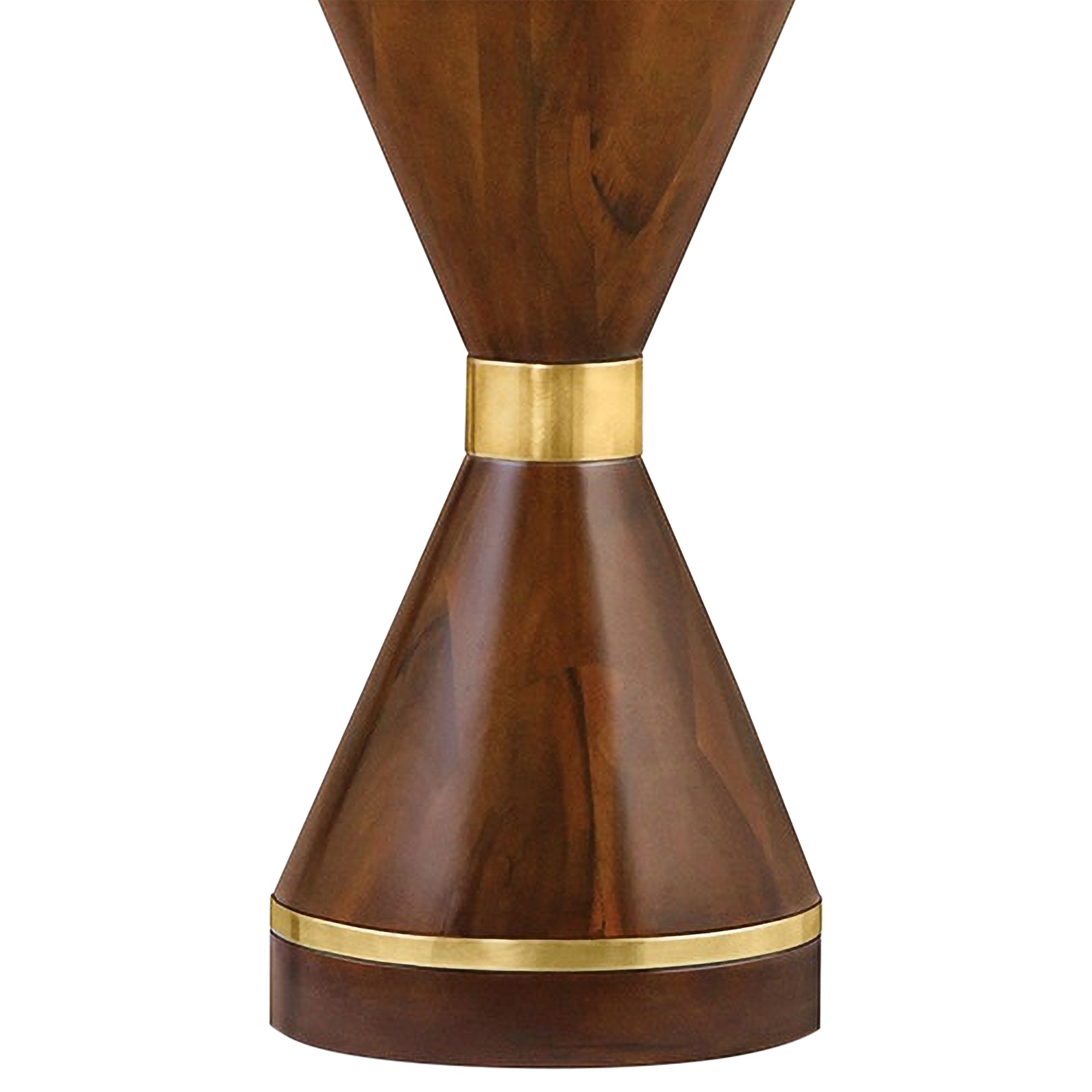 Hudson Valley Selden Dark Tram Acacia Wood Table Lamp - #80T39 | Lamps Plus