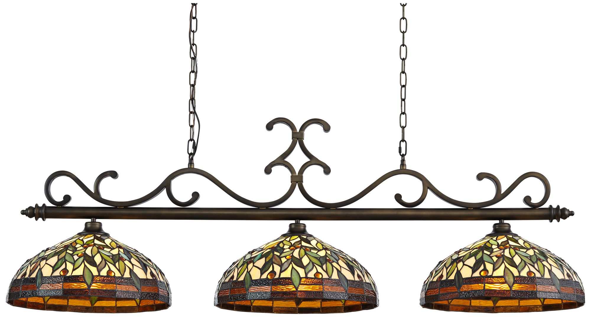 Miramar 56" Wide Leaf and Vine Kitchen Island Light Pendant - #80W66 ...