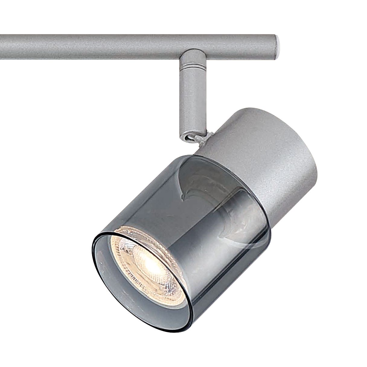 Pro Track 4-Light Silver LED Track Fixture For Ceiling or Wall - #82X49 ...