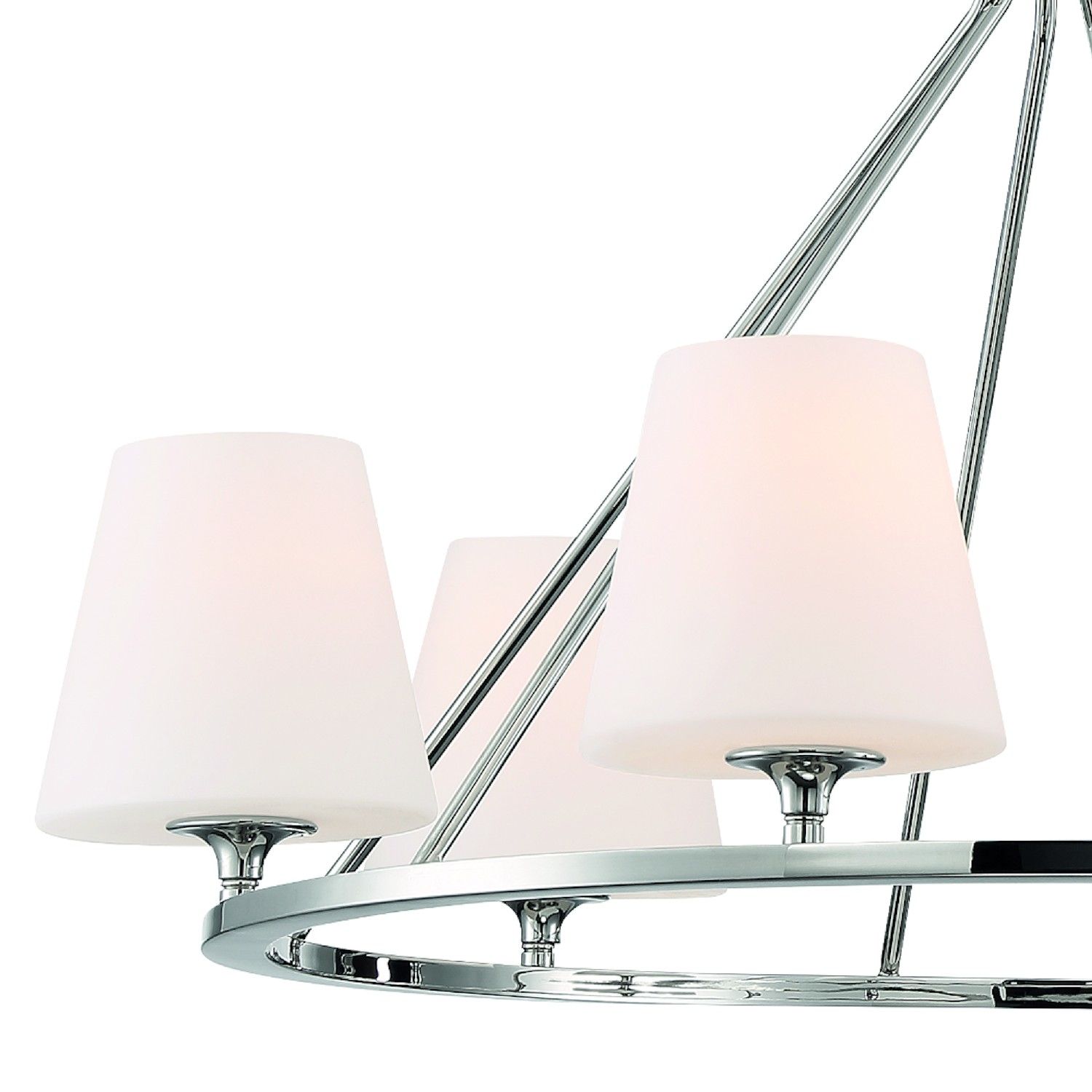 Crystorama Keenan 31 1/4"W Nickel 6-Light Round Chandelier - #83G68 ...