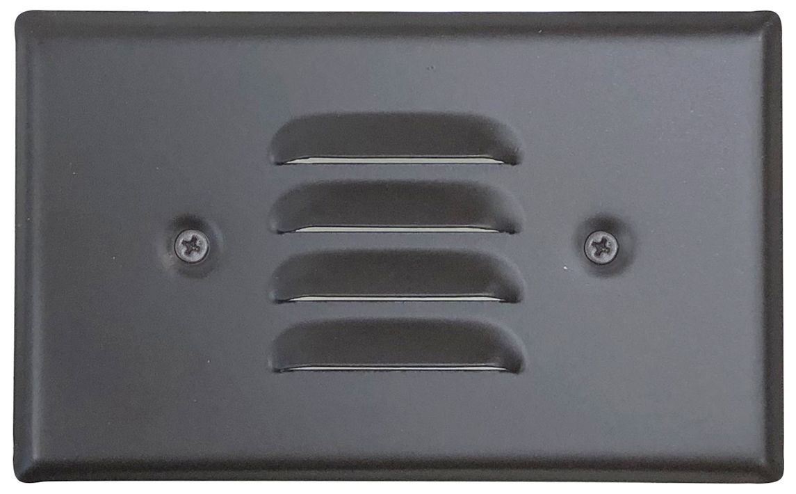 Nora 2 3/4" Wide Bronze Louvered LED Mini Step Light - #84T11 | Lamps Plus