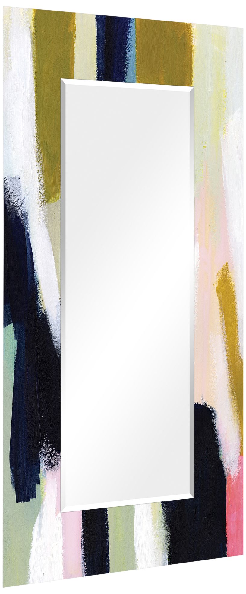 "Sunder II" Printed Art Glass 36" x 72" Wall Mirror - #851T0 | Lamps Plus