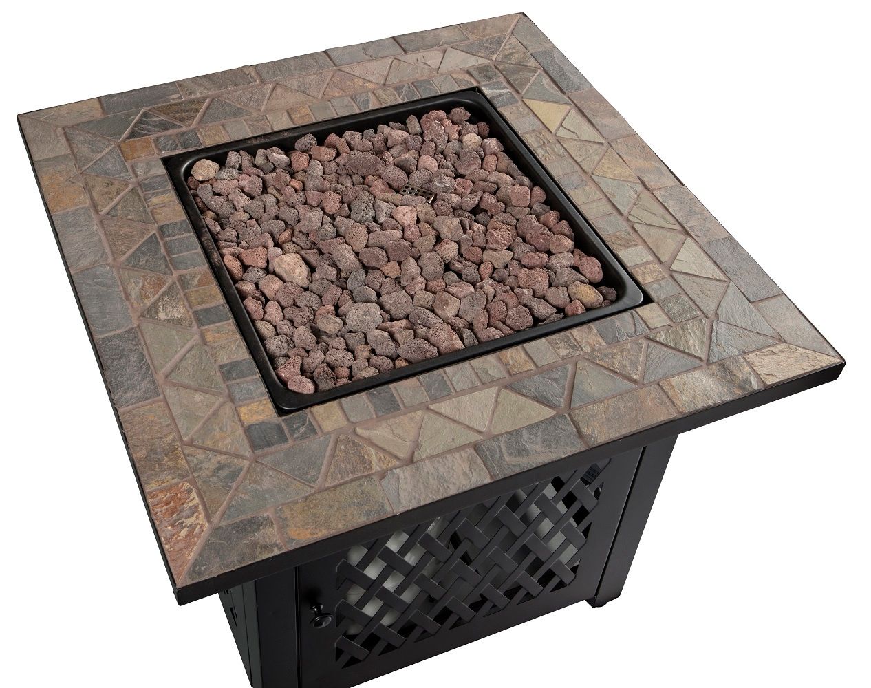 Slate Tile Mantel 30" Wide LP Gas Fire Pit - #85J34 | Lamps Plus